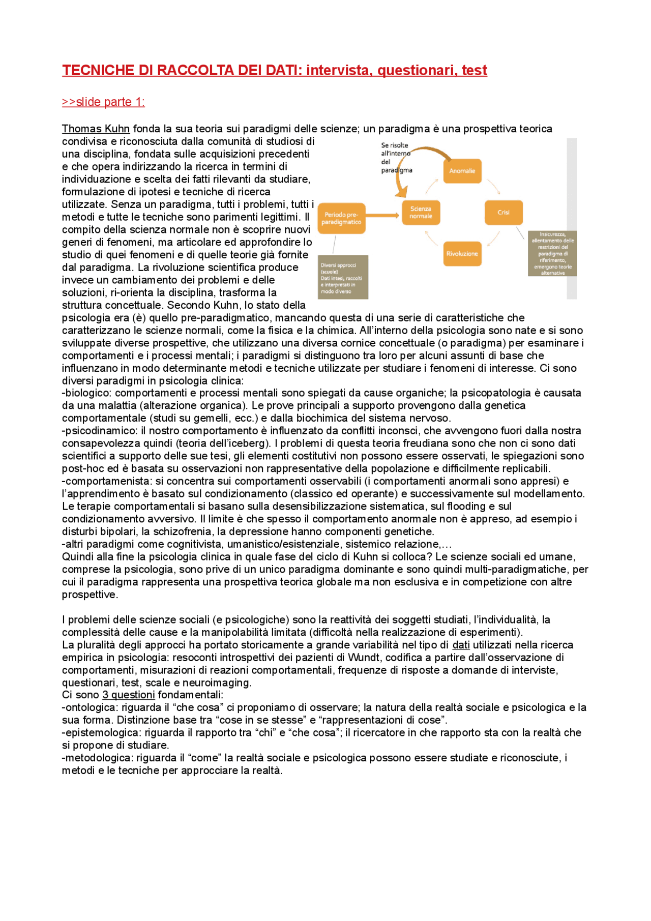 Tecniche Di Raccolta Dati Docsity
