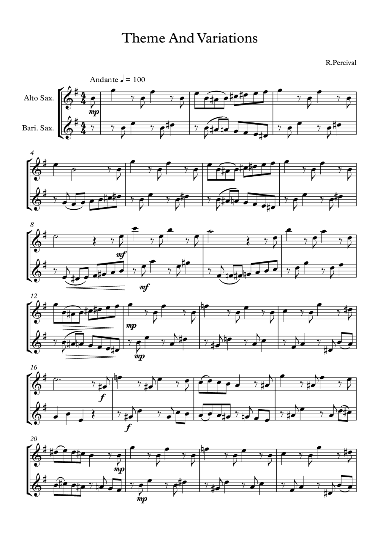 Partituras Sax barítono - Docsity