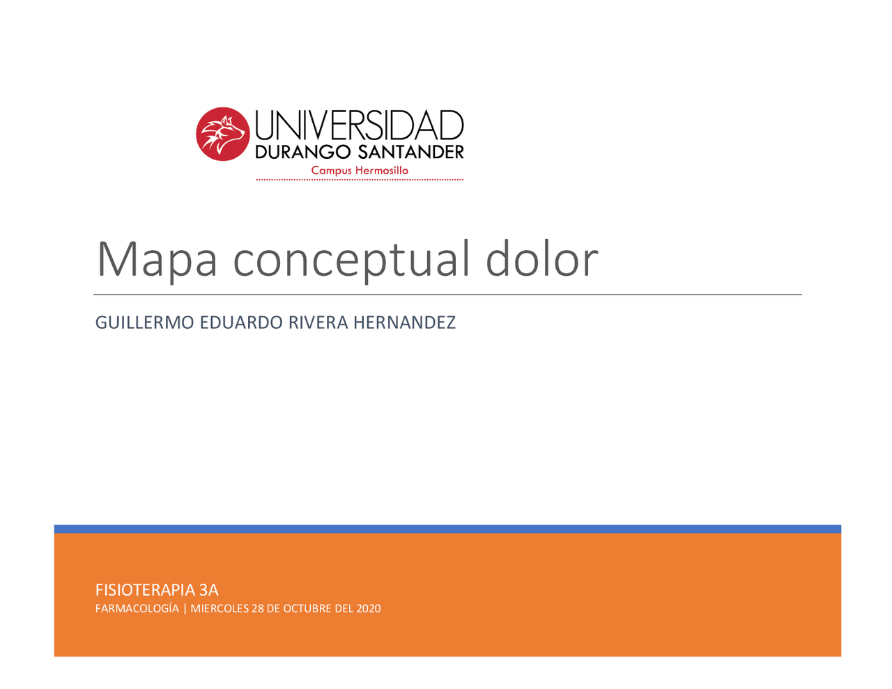 Mapa fisiología del dolor | Esquemas y mapas conceptuales de Farmacología | Docsity