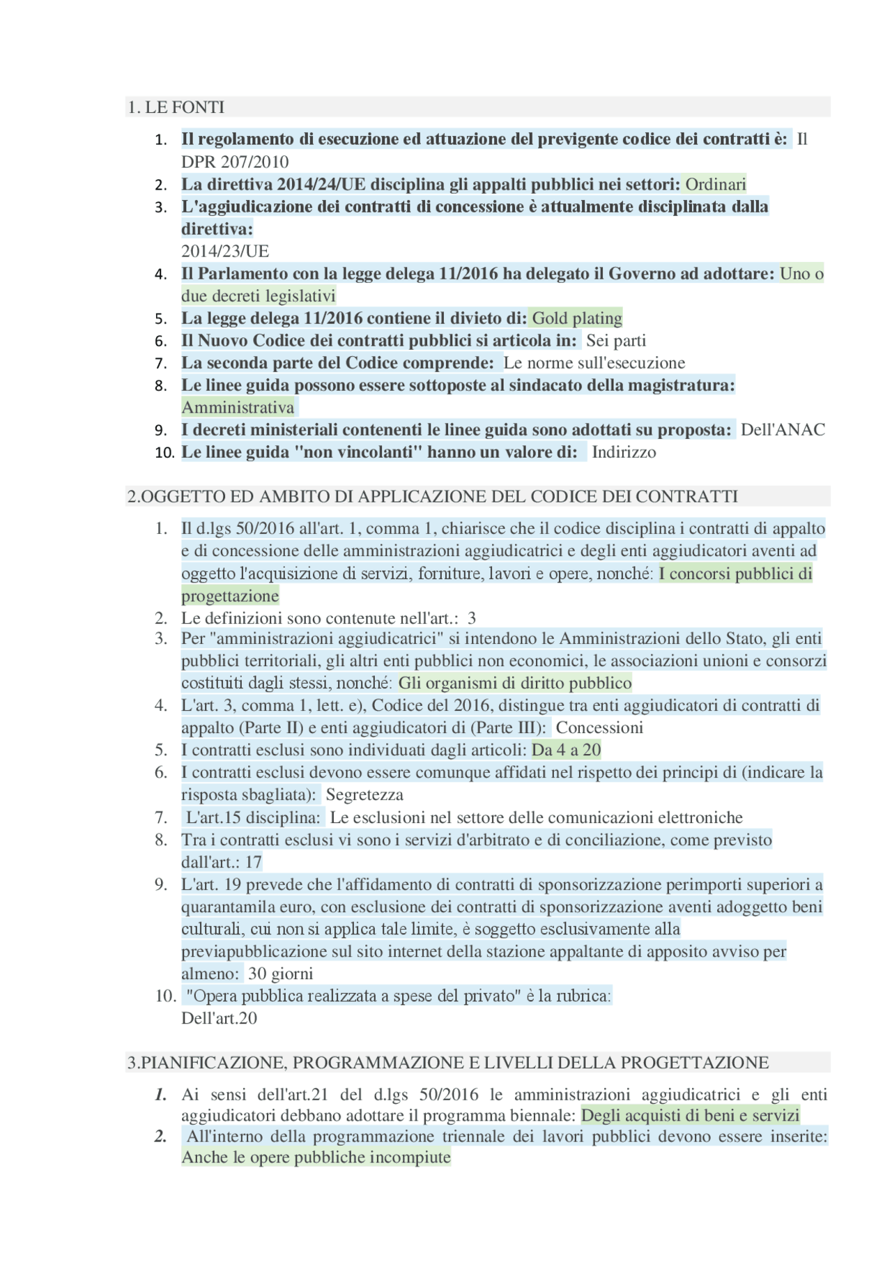 Legislazione Sugli Appalti Pubblici Docsity