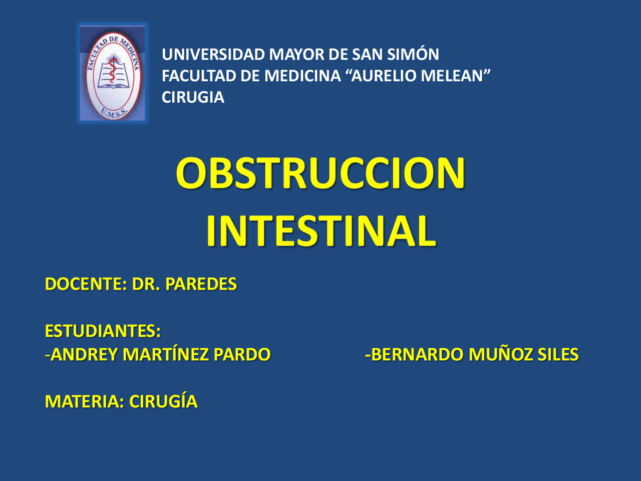 Presentacion obstruccion intestinal | Diapositivas de Gastroenterología ...