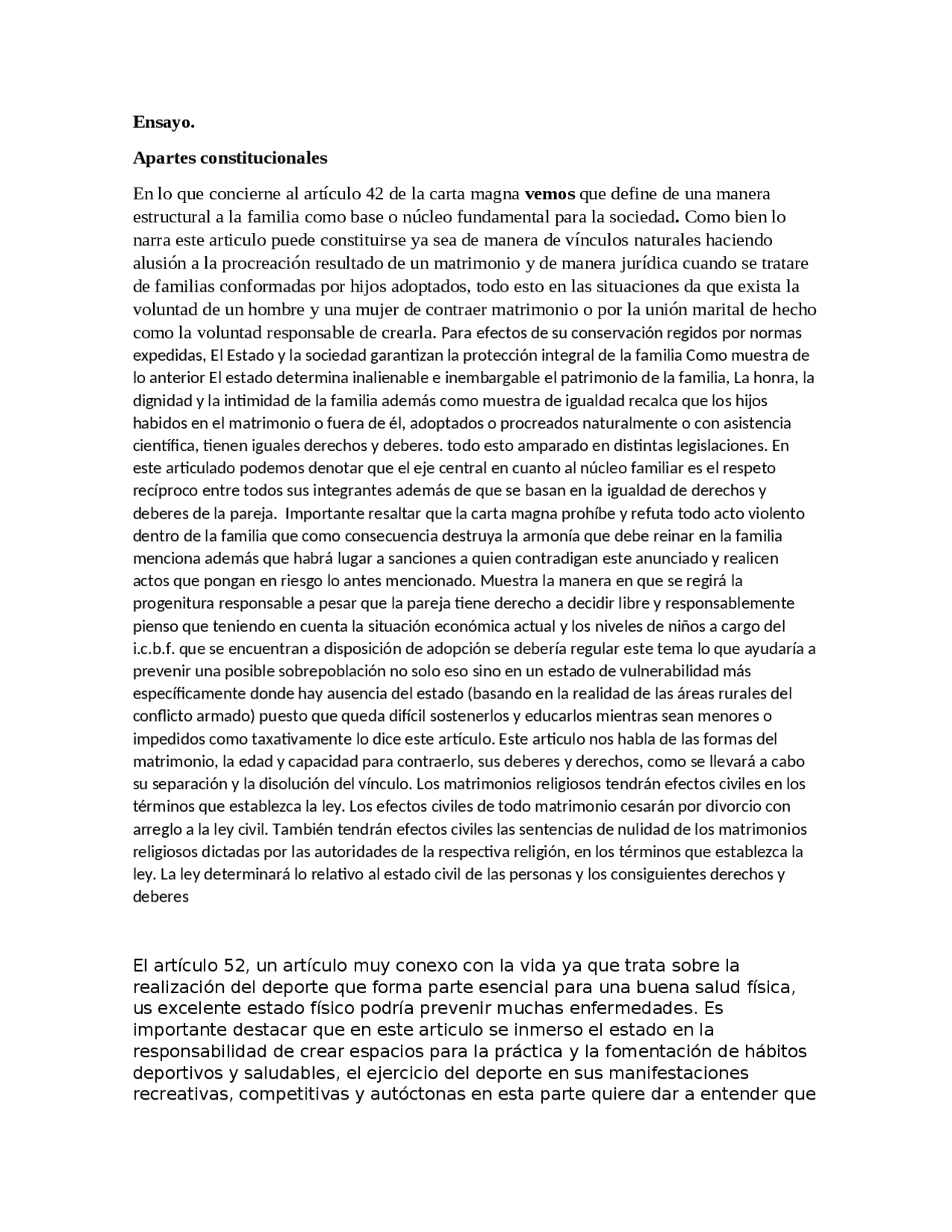 Ensayo De Derecho Social Monografías Ensayos De Derecho Social Docsity