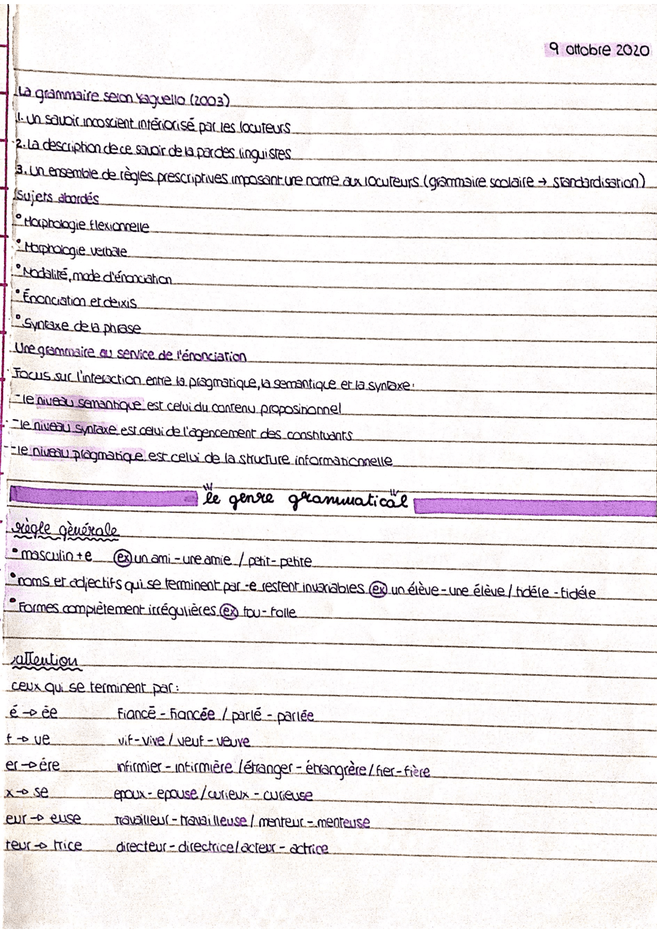 Parte Di Appunti Francese Samadori Docsity