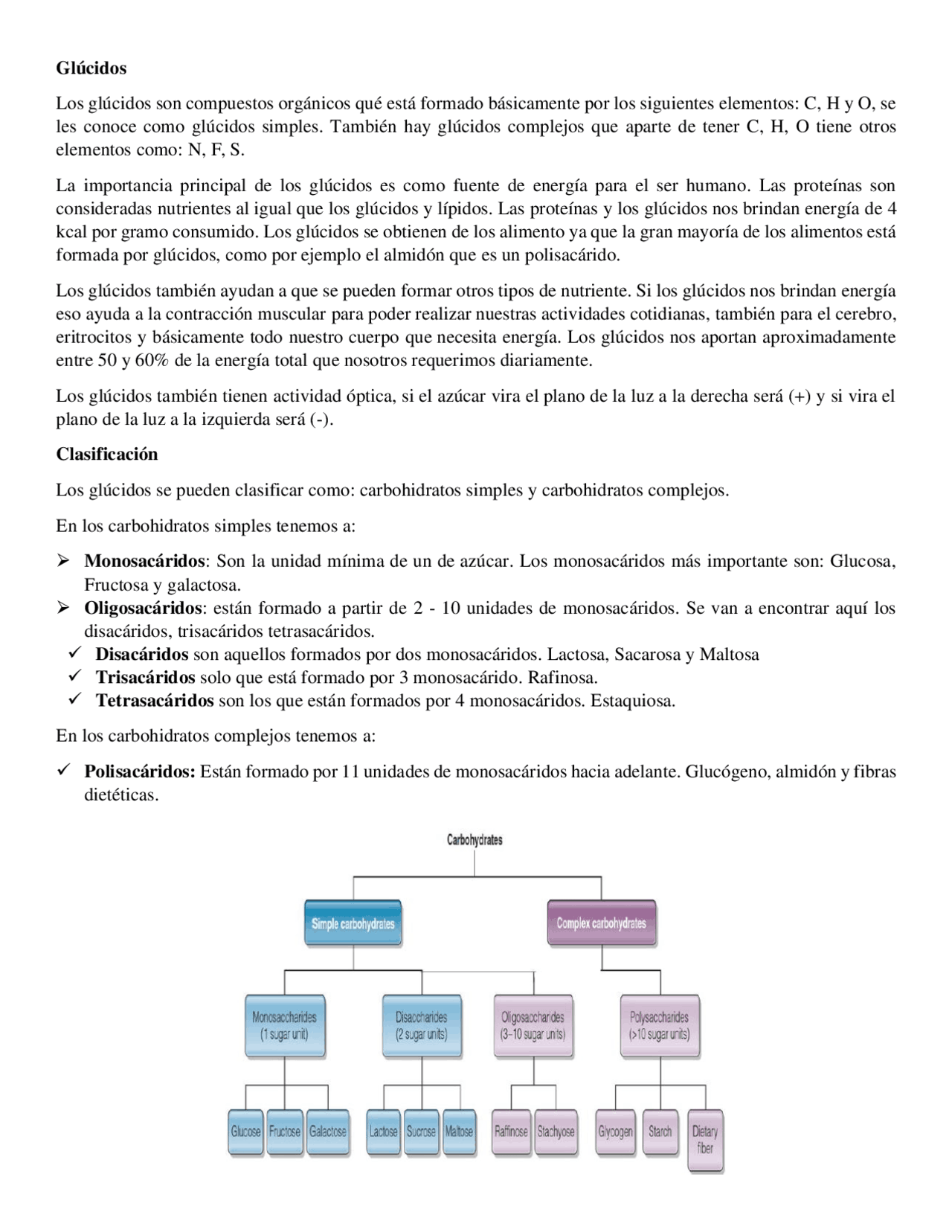 Apuntes De Bioquímica Carbohidratos Docsity