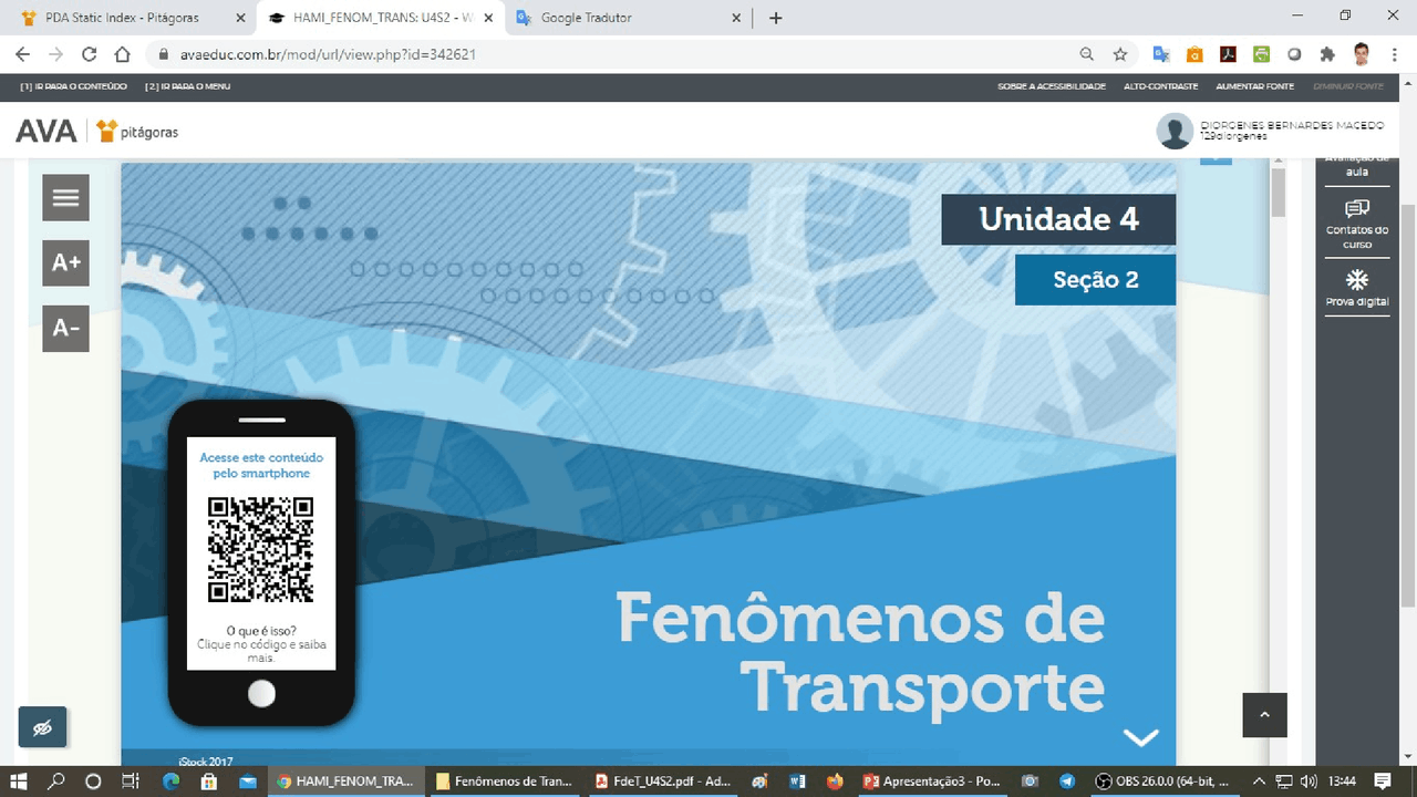 Webaula Fenômenos De Transportes Docsity