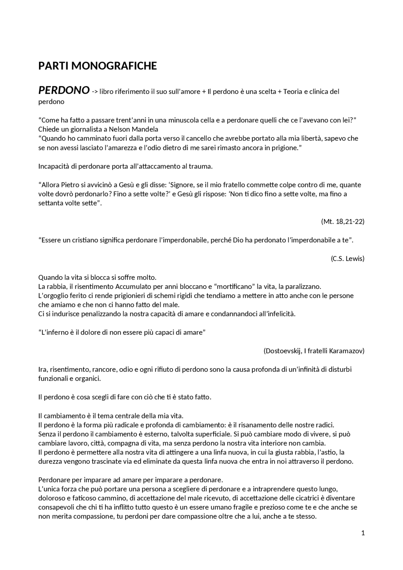 Parte Monografica Olianti Slide Di Psicologia Generale Docsity
