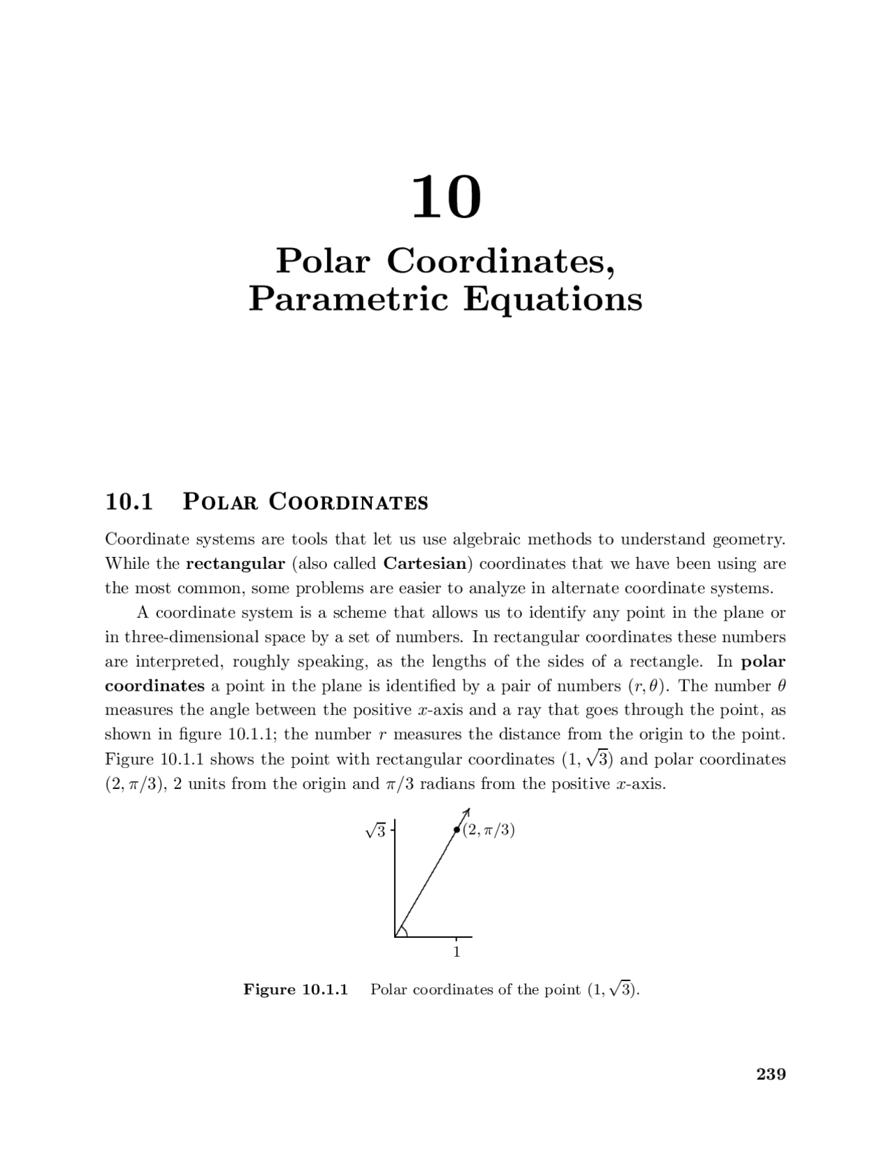 Calculus Polar Coordinates Parametric Equations Docsity