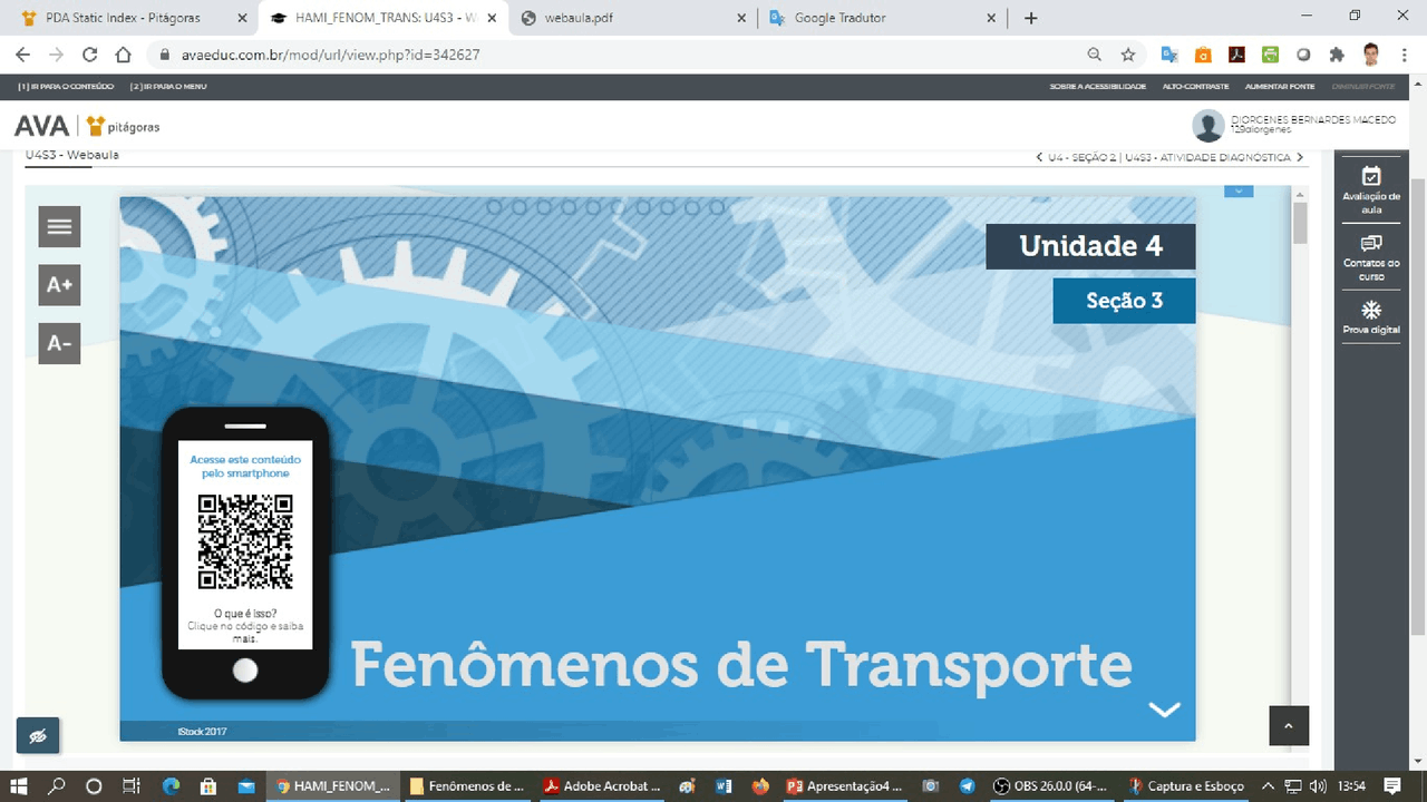 Webaula Fenômenos De Transportes Slides Física Docsity