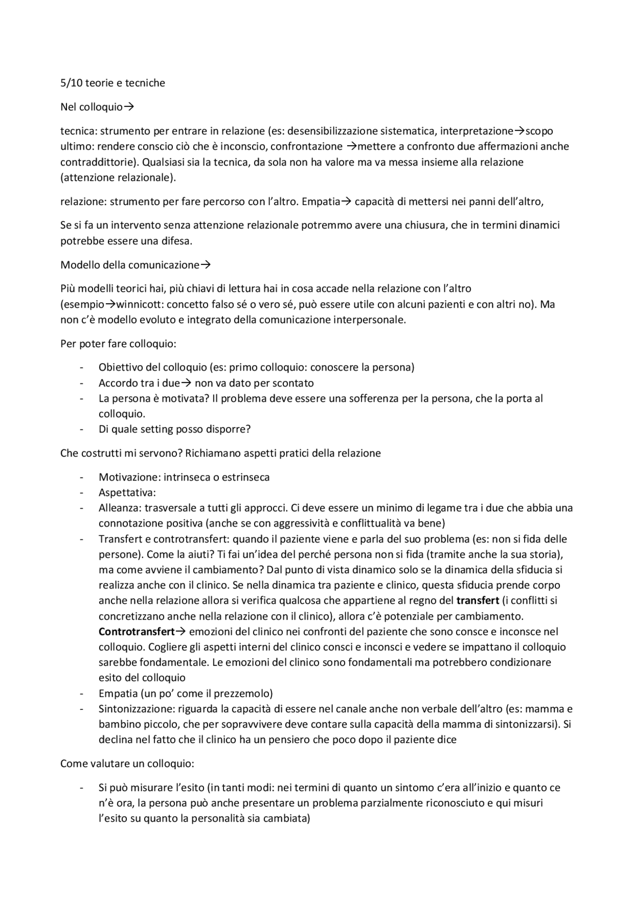 Riassunto E Appunti Librotecnica Del Colloquio Semi Docsity