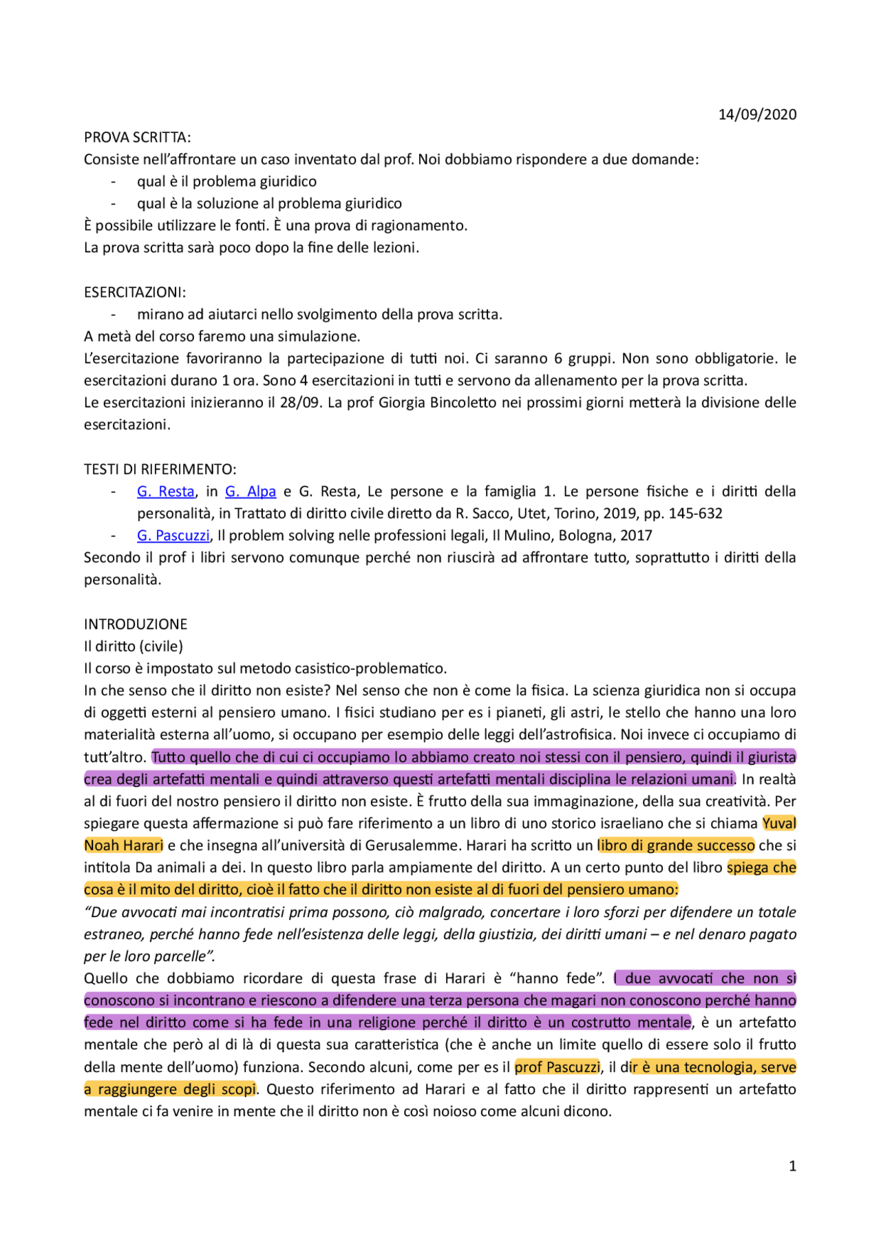 Appunti Diritto Civile Docsity