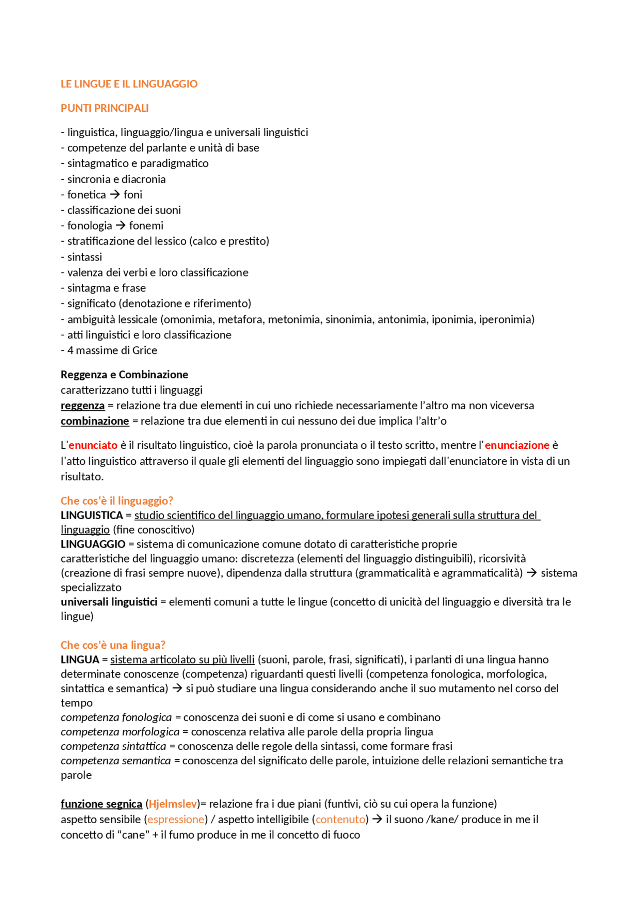Riassunto Le Lingue E Il Linguaggio Graffi Scalise Docsity