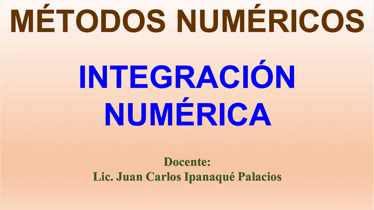 Metodos Numericos Integracion Docsity