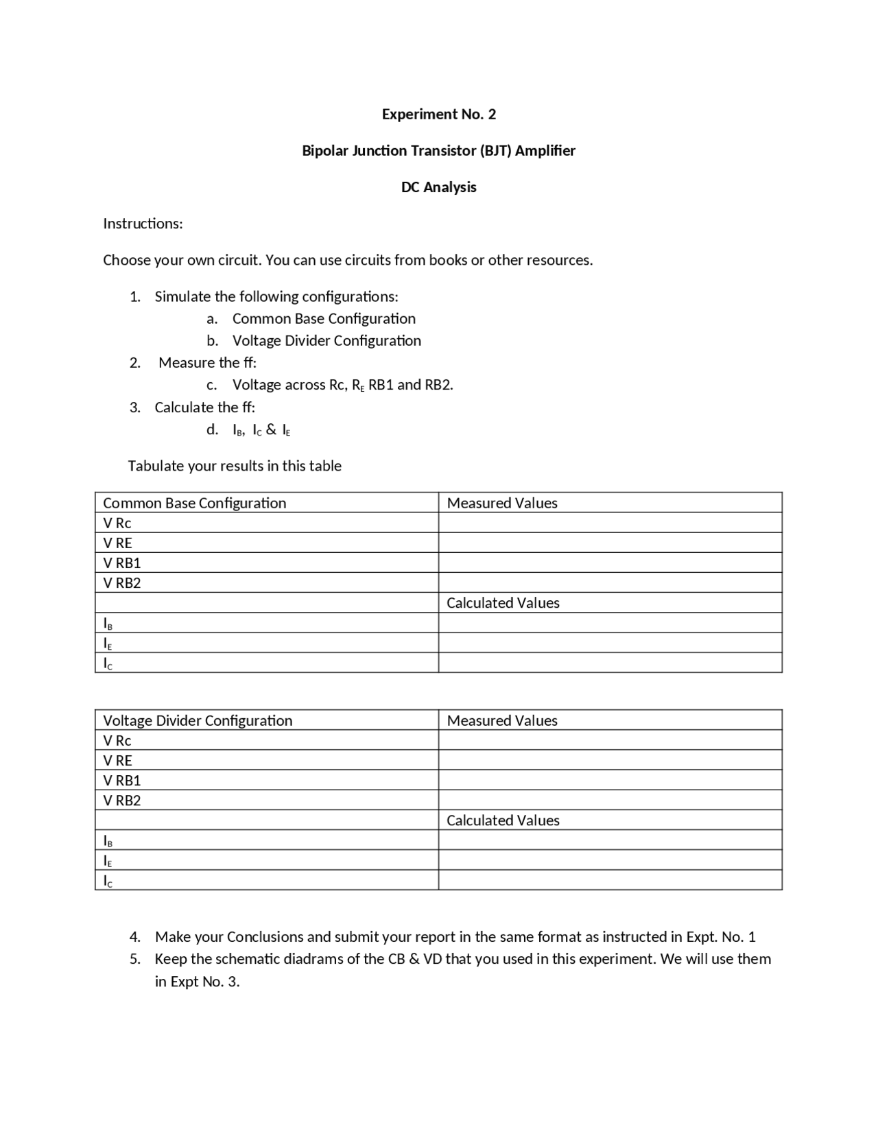 Lab Experiment For Common Physics Docsity