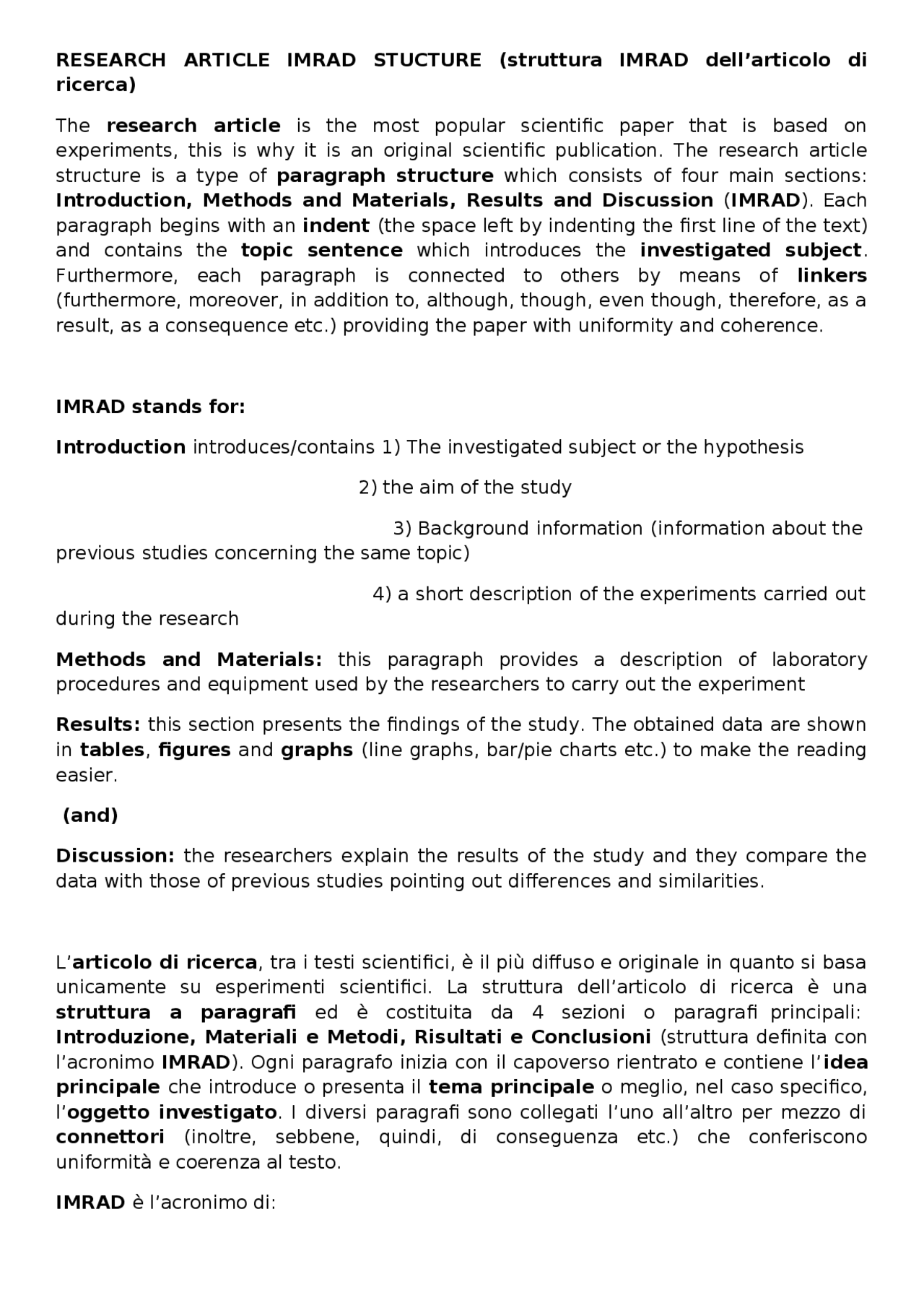 Inglese Grammatica Nozioni Fondamentali Docsity