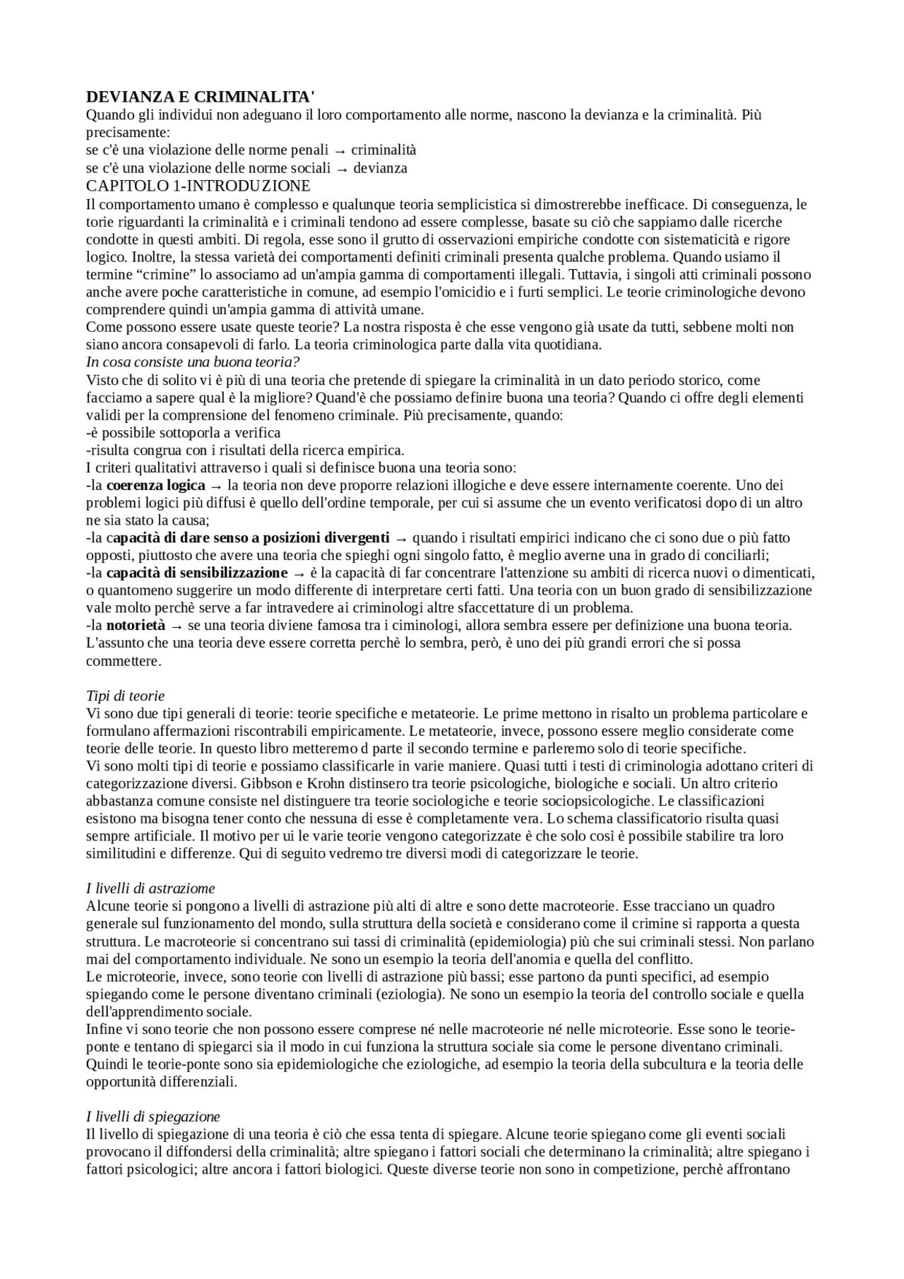 Devianza E Criminalità Franklin P Williams Docsity