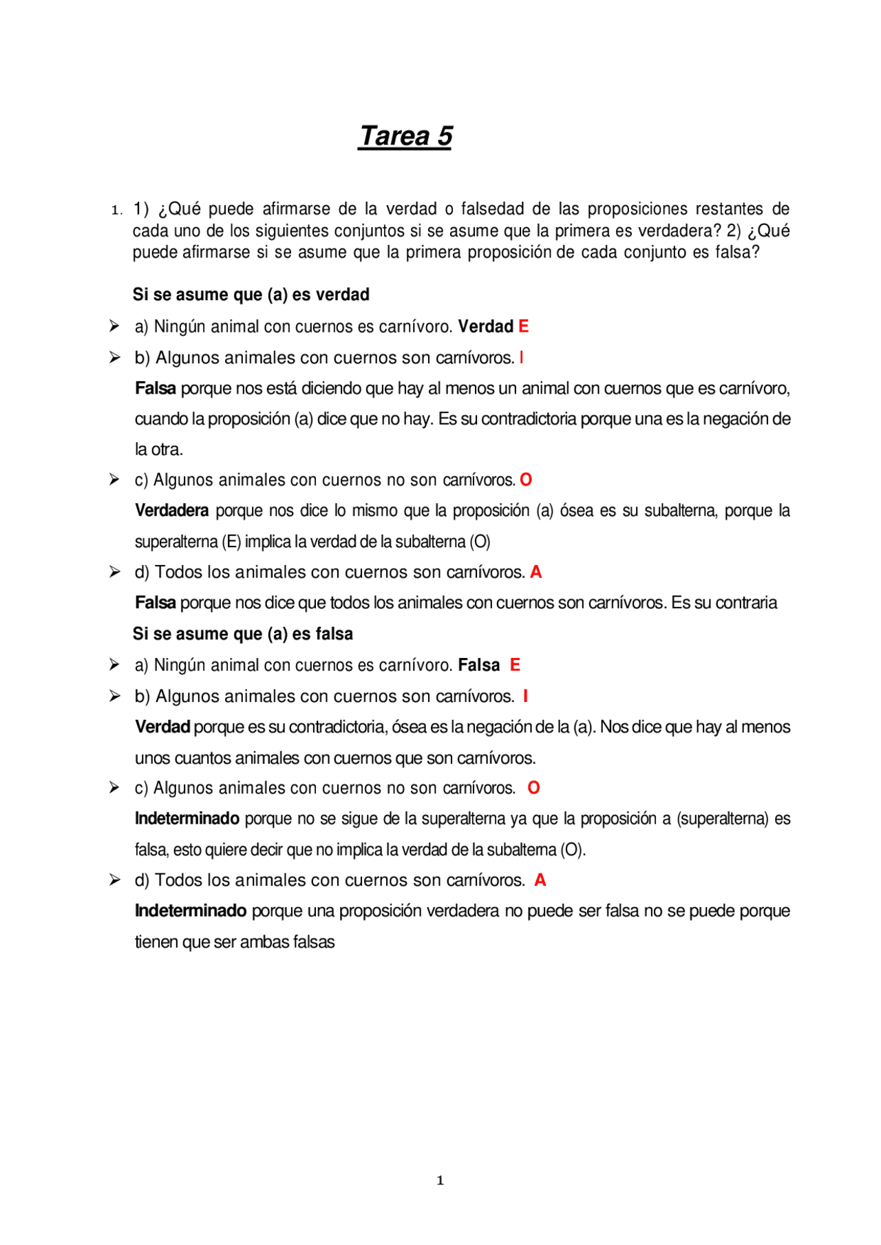 EJERCICIOS DE PROPOSICIONES EN LÓGICA - Docsity