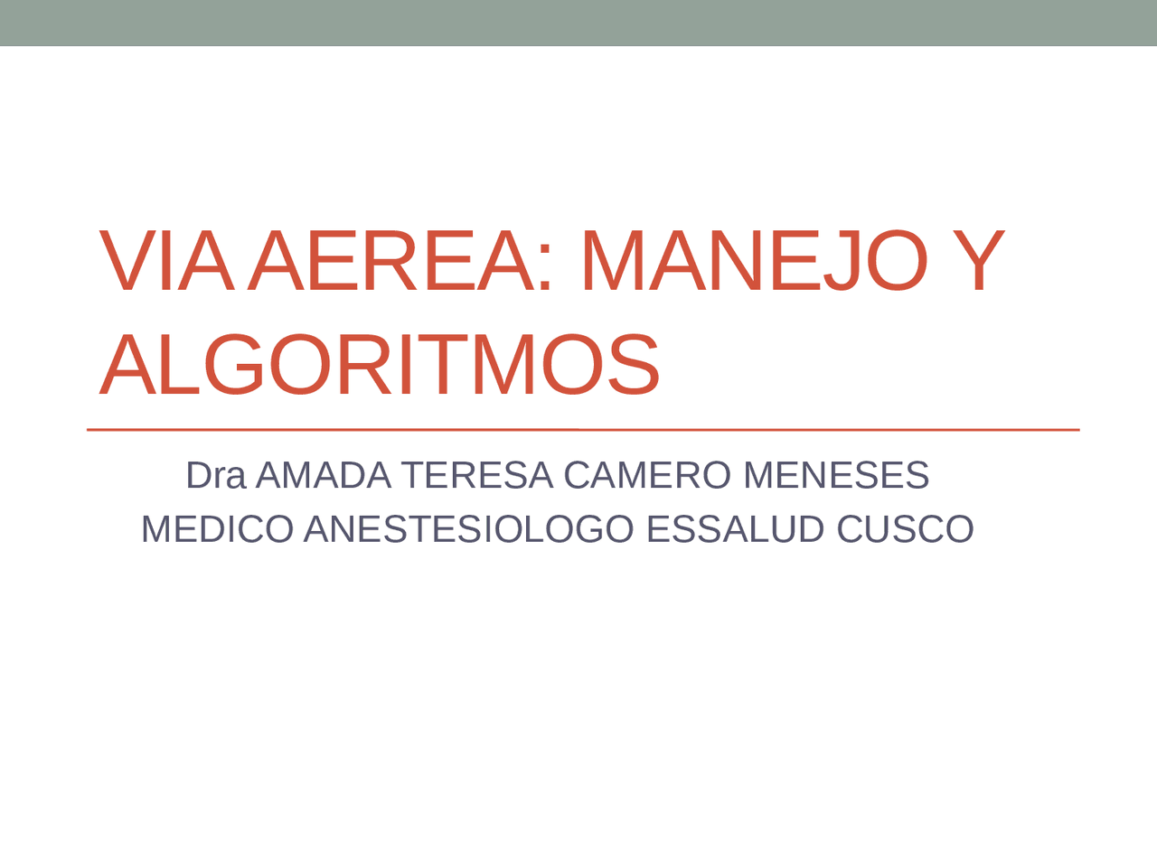 Manejo Via Aerea Dificil Diapositivas De Anestesiología Docsity