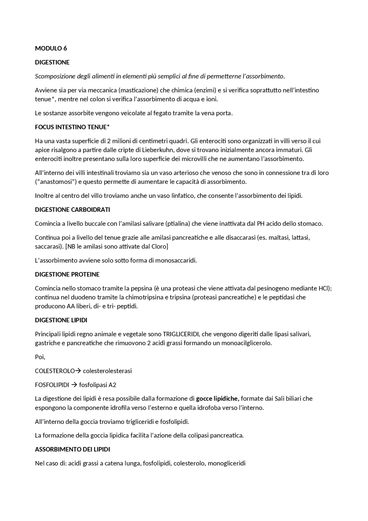 Moduli Nutrizione A Livello Dellorganismo Docsity