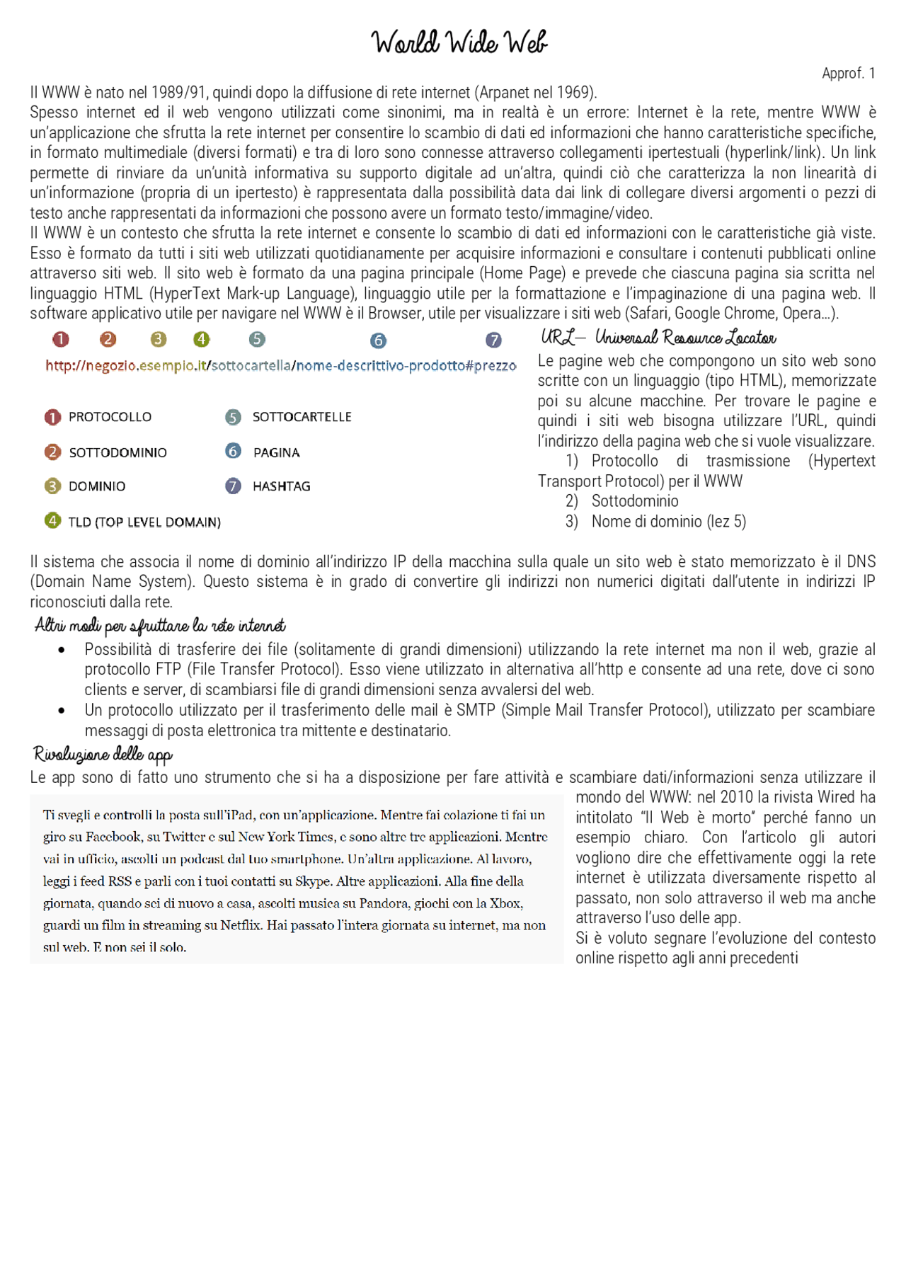 Sistemi Informativi Trend Digitali World Wide Web Docsity