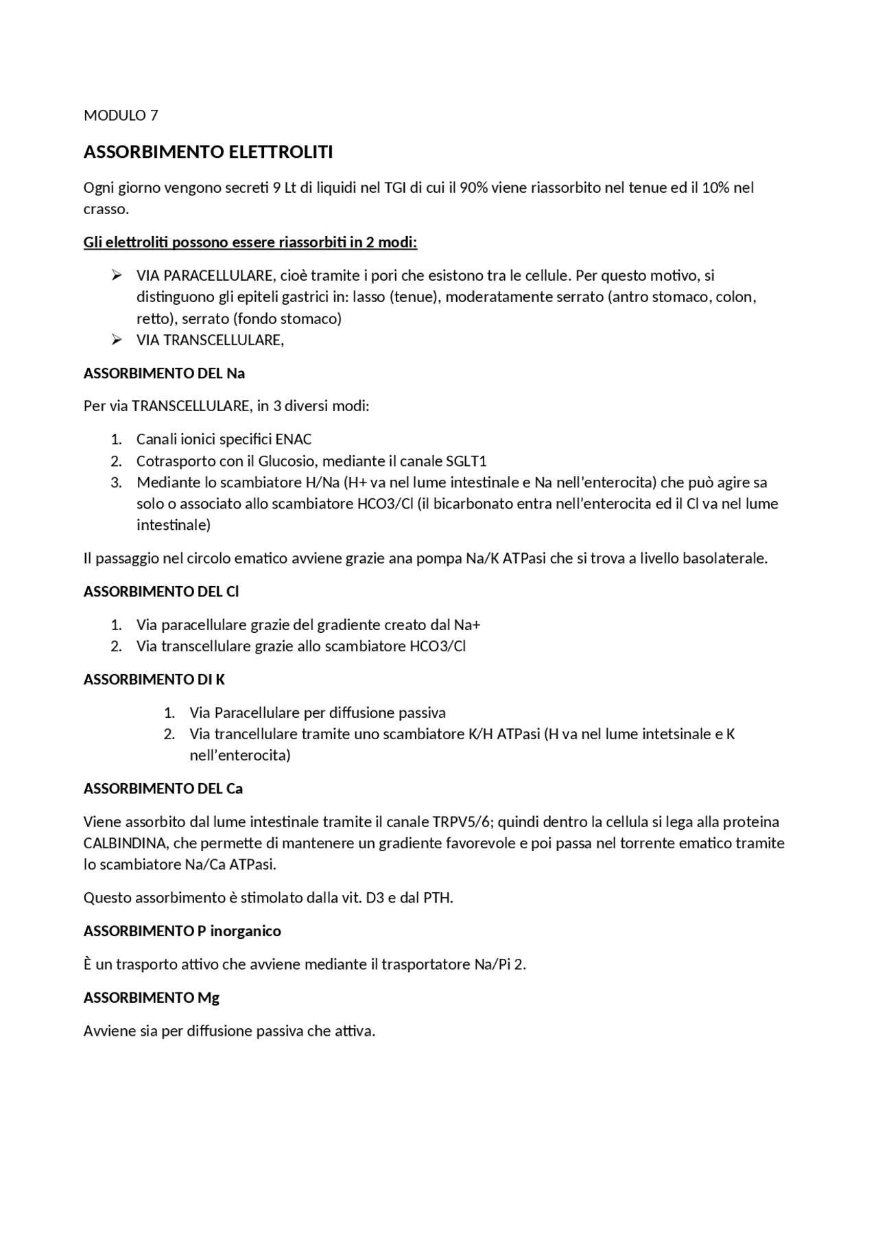 Moduli Nutrizione A Livello Dellorganismo Docsity