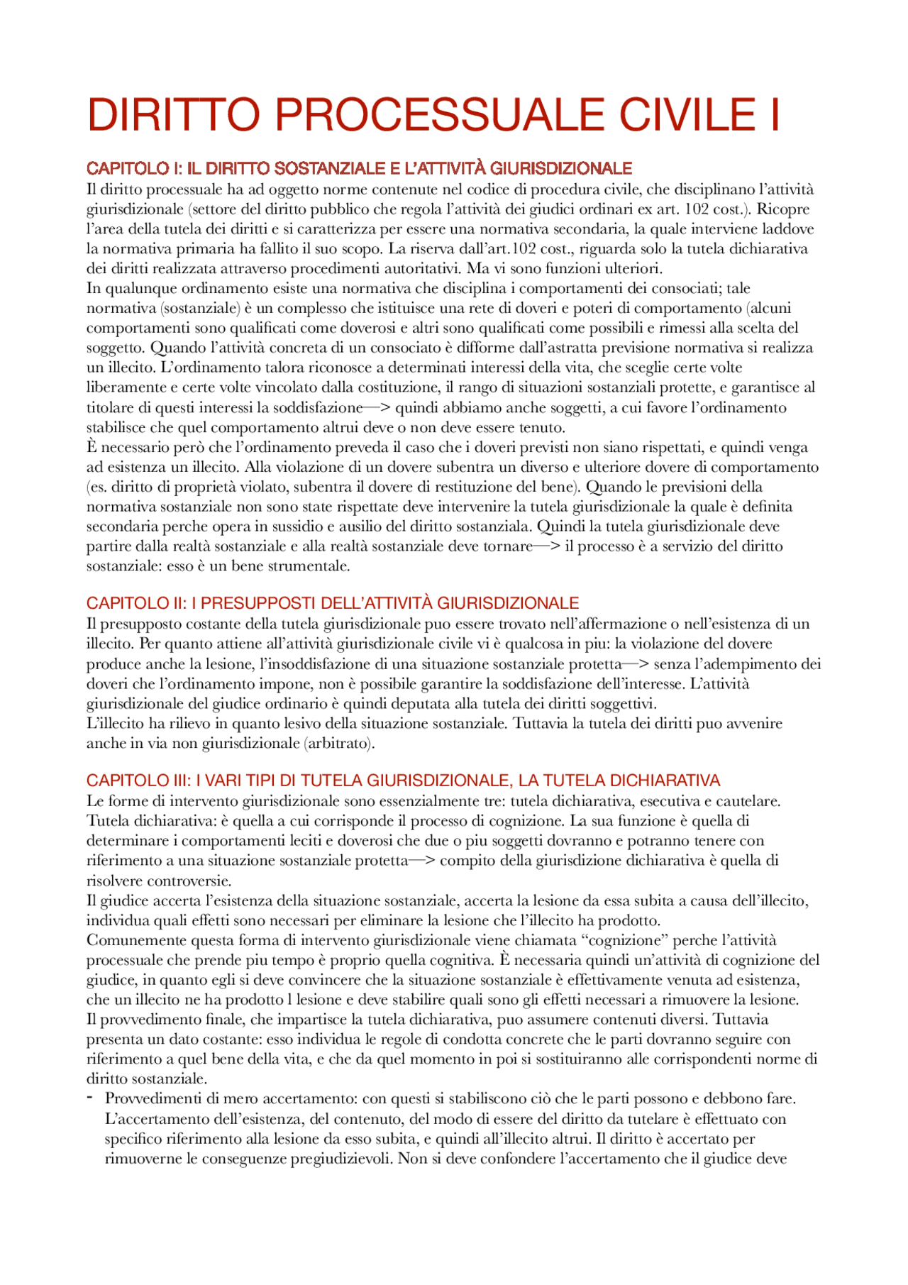 Riassunto Manuale Diritto Processuale Civile” Luiso Docsity