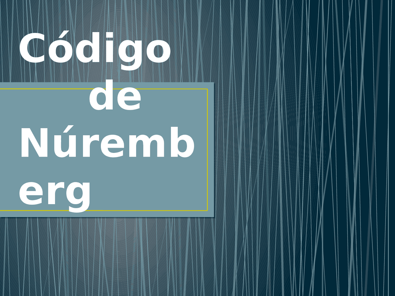 Código de Nuremberg. | Diapositivas de Sociología y ética | Docsity
