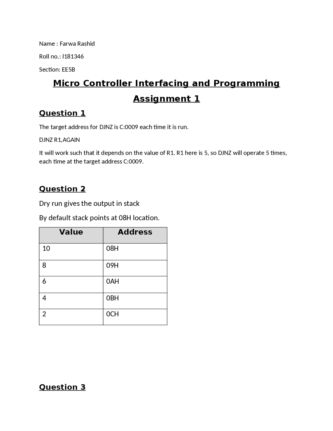 Microproceesor And Interfacing Docsity