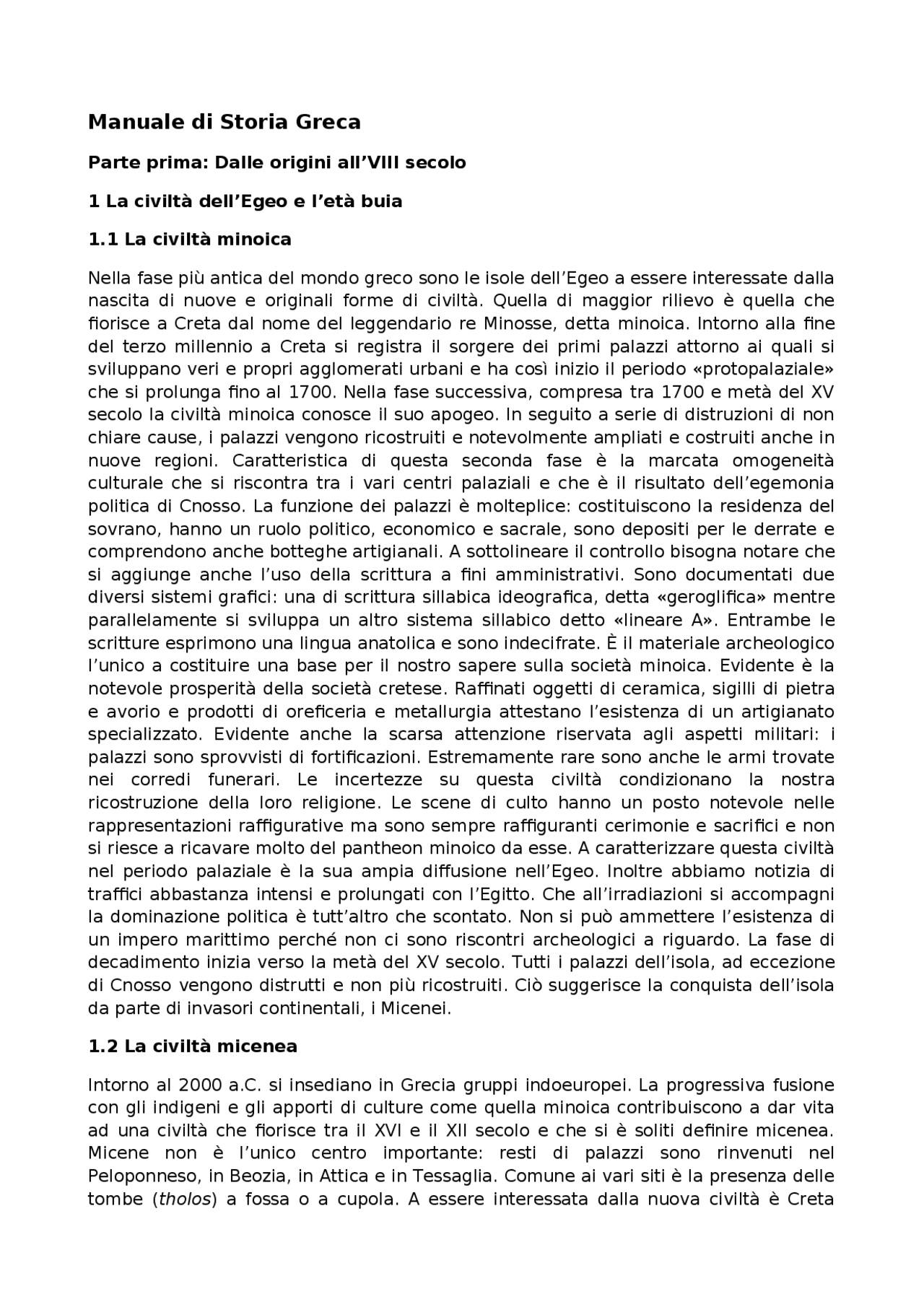 Manuale Storia Greca Corsaro Gallo Edizione 2010 Docsity