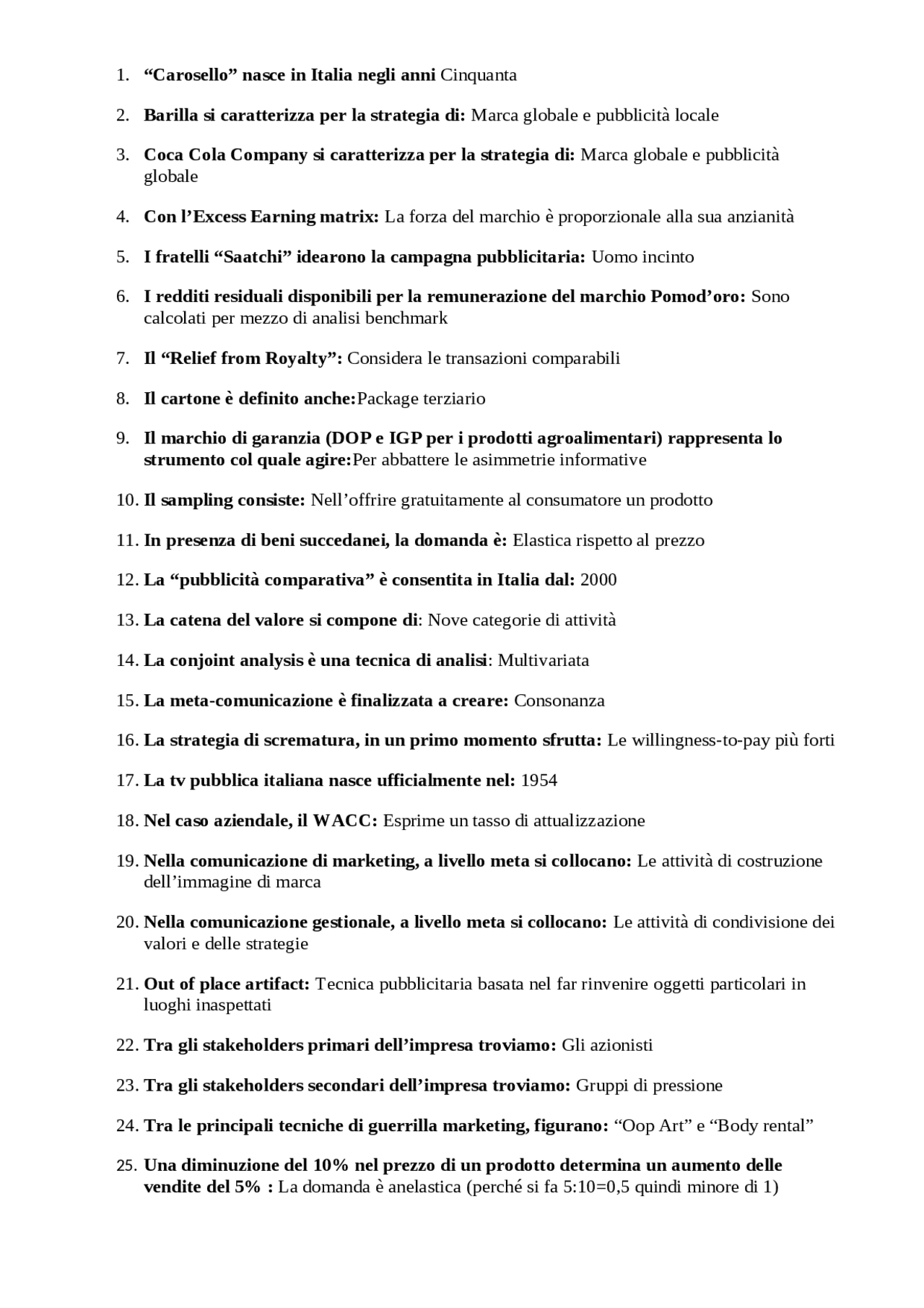 Strategie E Comunicazione Dimpresa Docsity