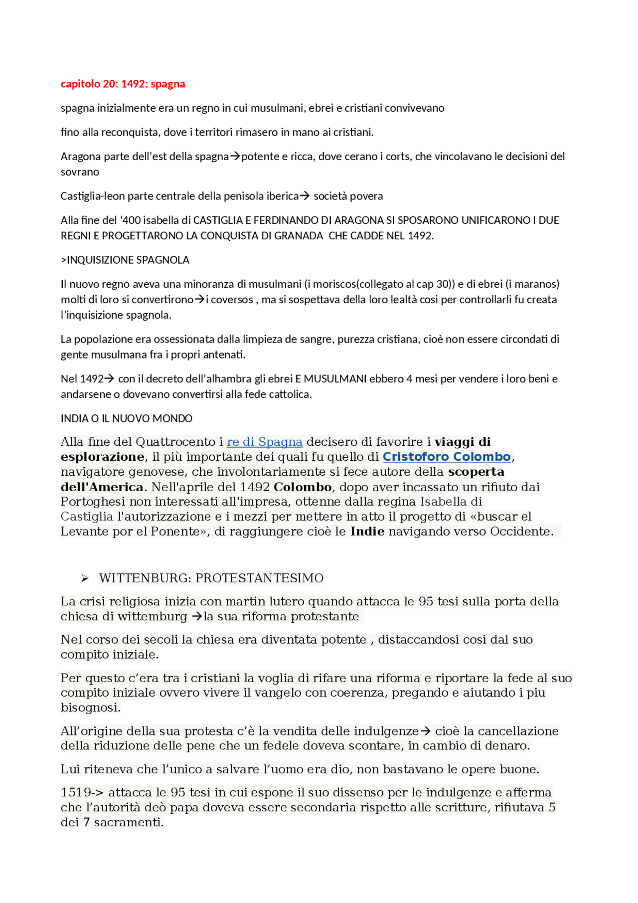 Appunti Di Storia Moderna Docsity