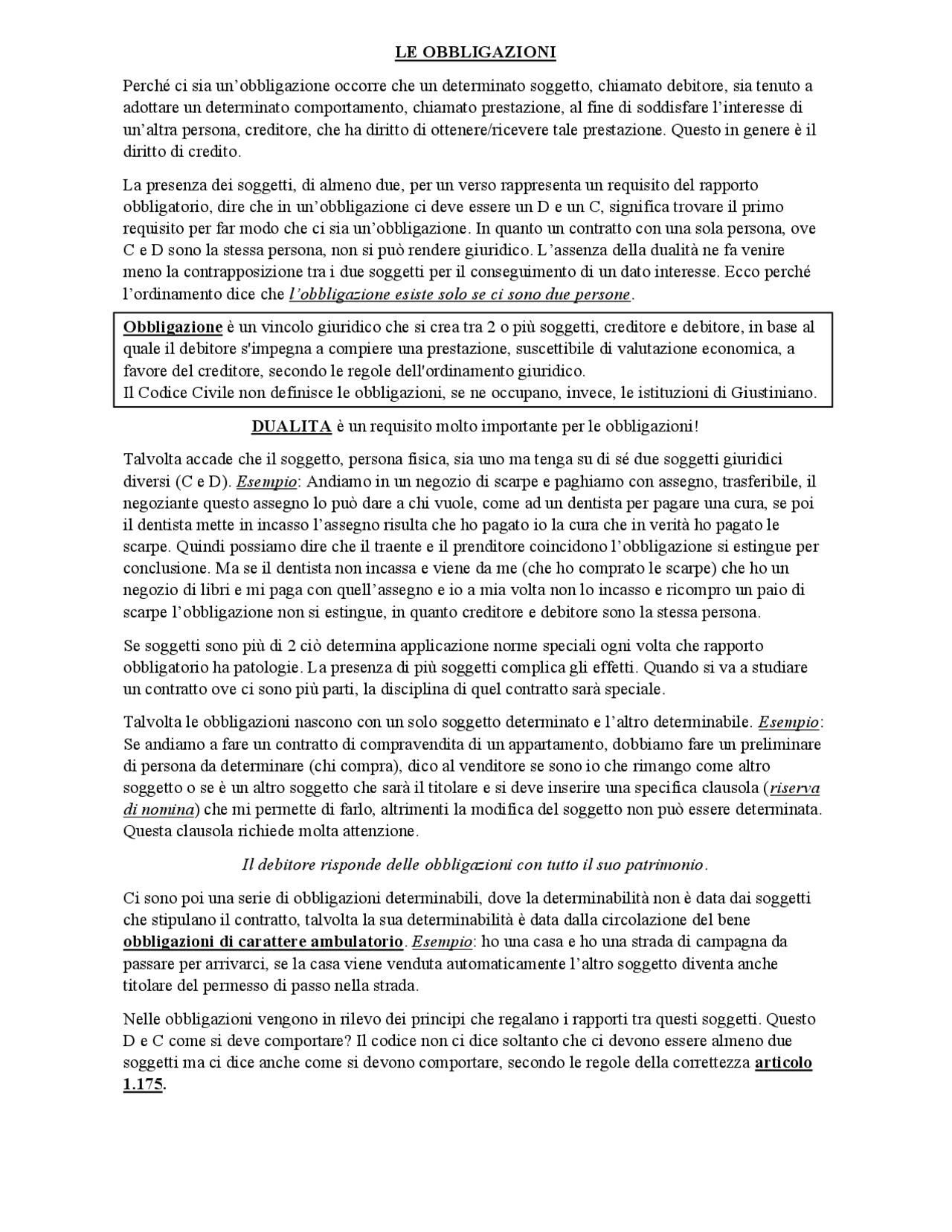 Le Obbligazioni Vari Tipi Docsity