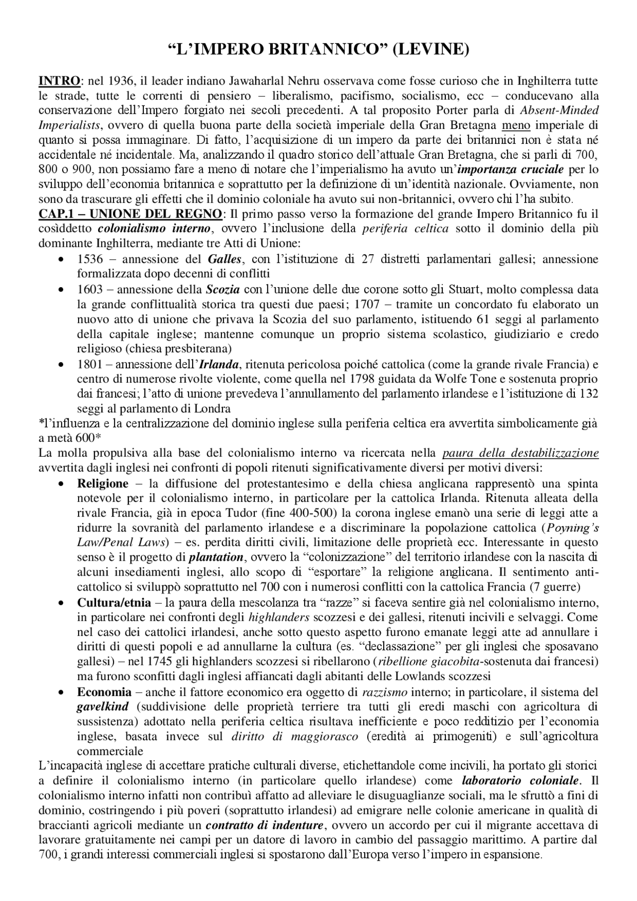 Dispense Letteratura Inglese Dispense Di Letteratura Inglese Docsity