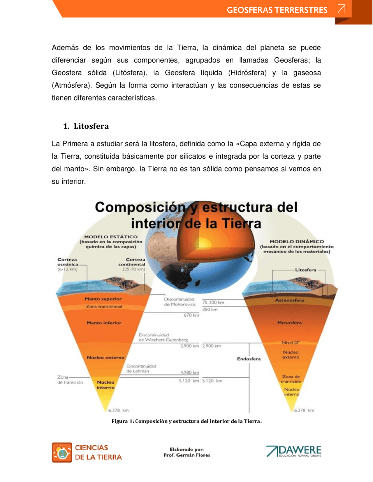 Las Geosferas - Explicación - Docsity