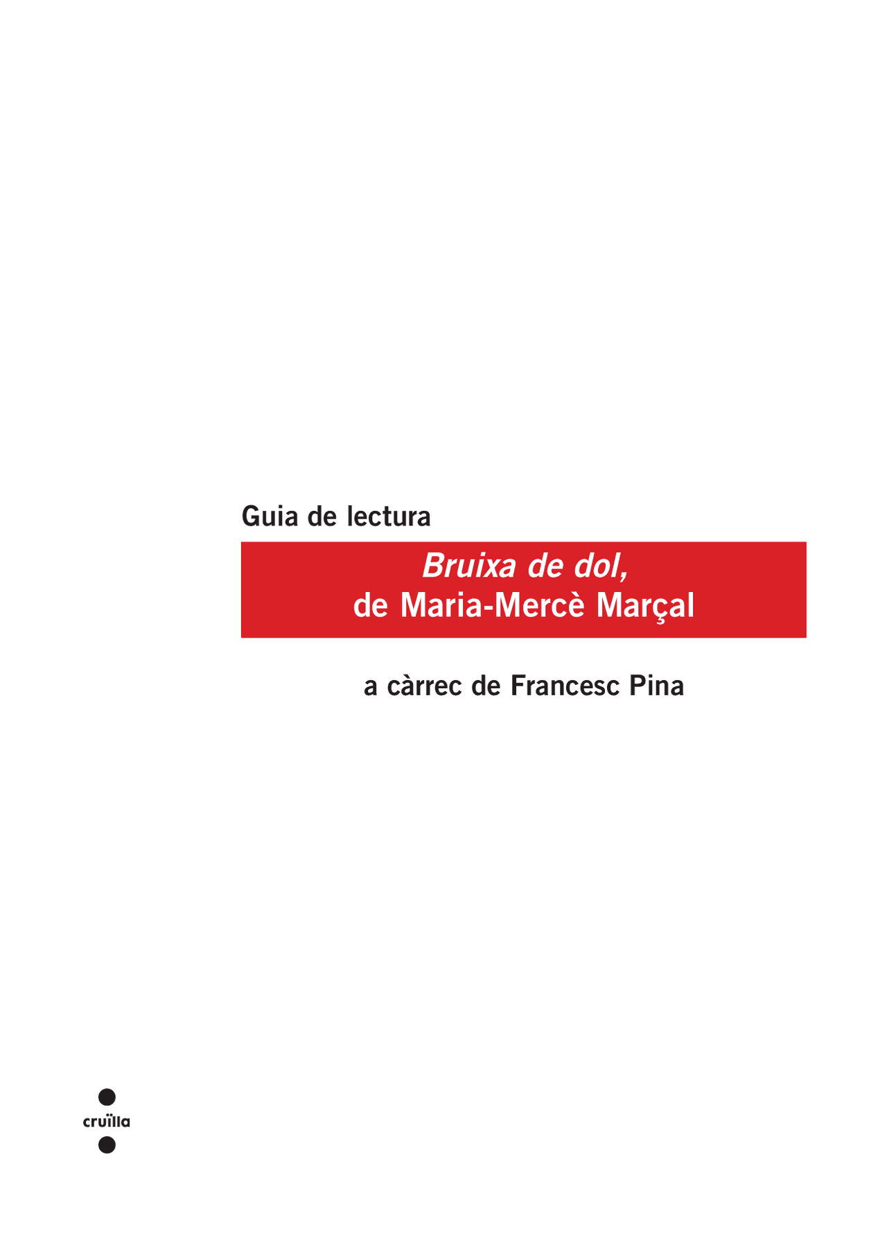 Bruixa De Dol Guia Lectura Docsity