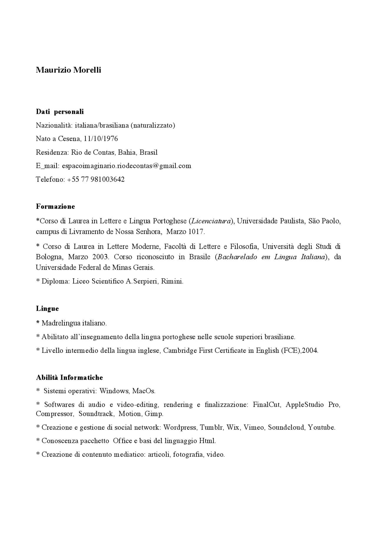 curriculo italiano curriculo italiano curriculo italiano curriculo italiano curriculo italiano ...