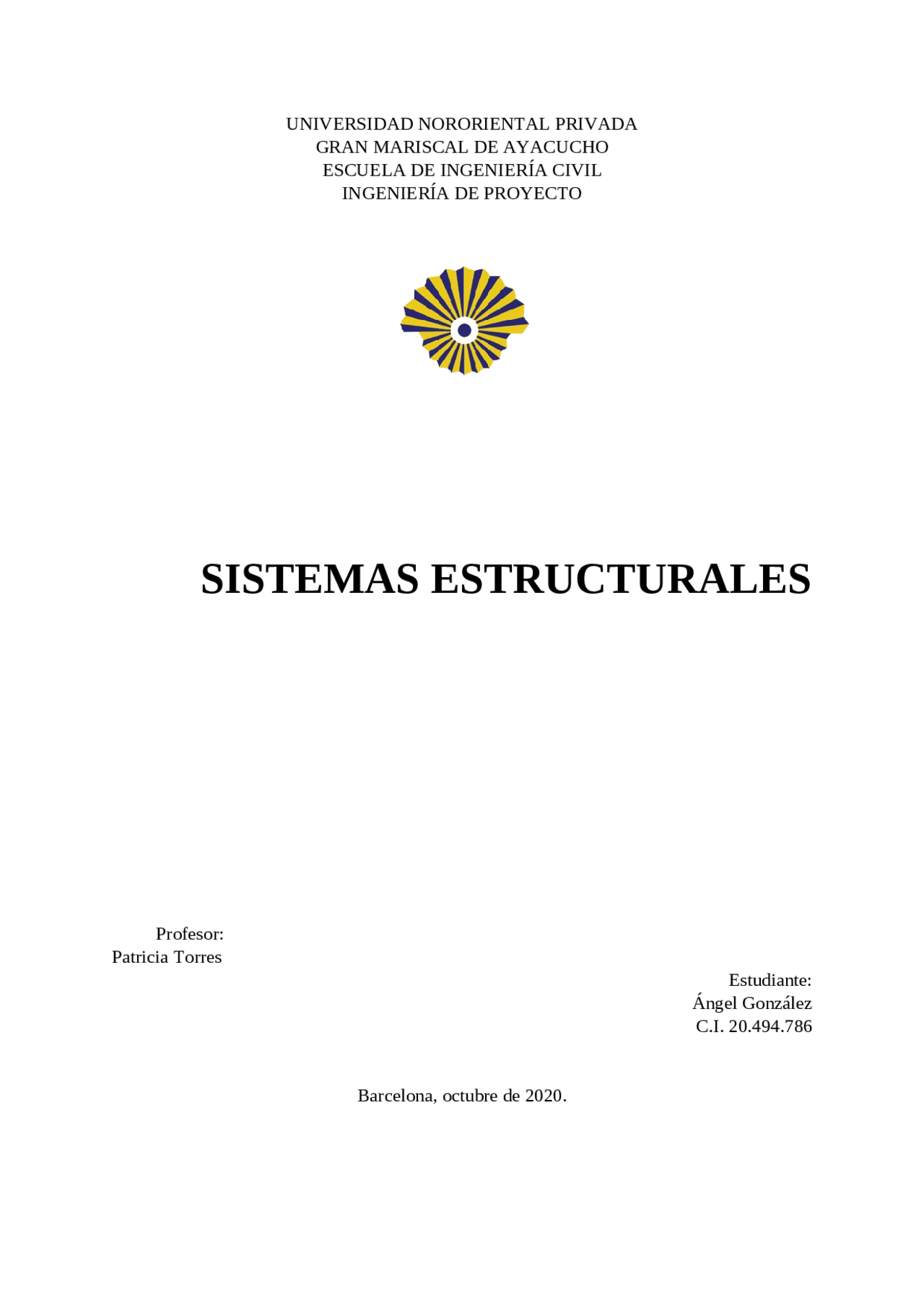Sistemas Estructurales Tipos Docsity