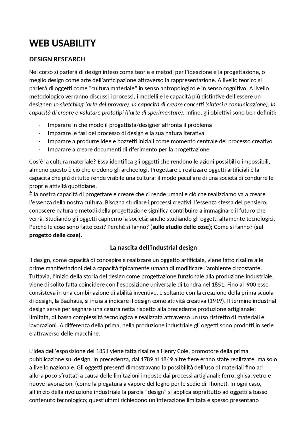 Web Usability Unimore Docsity