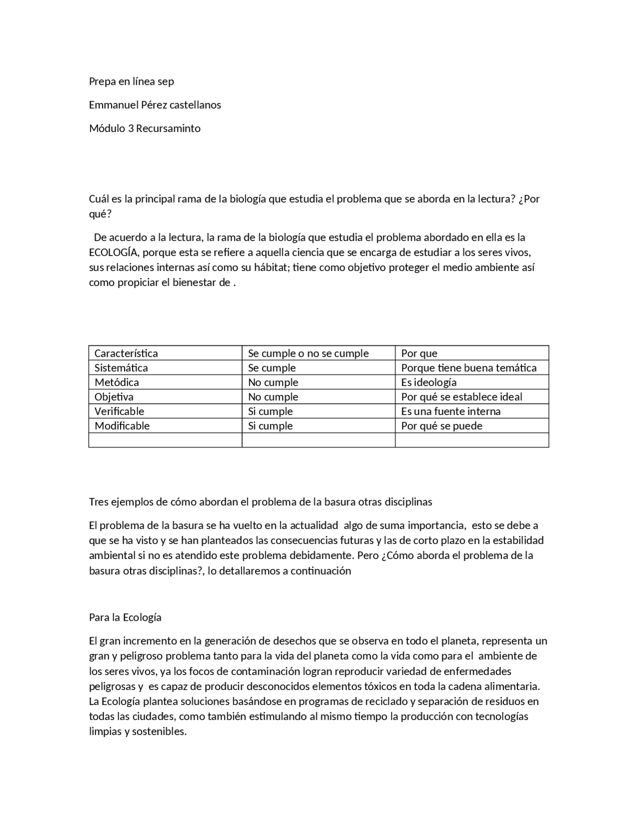 Actividad Integradora Modulo 3 Actividad 3 Docsity