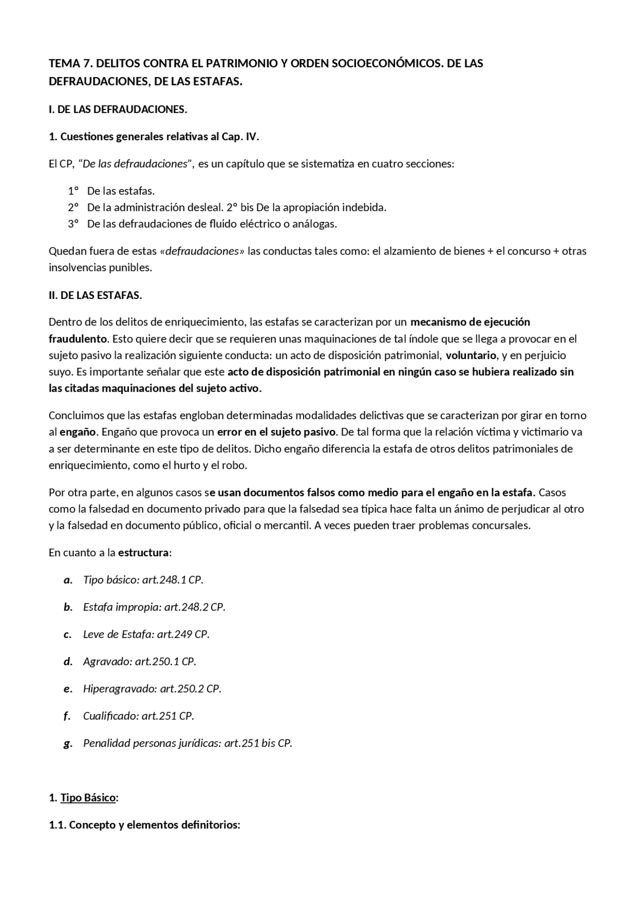Análisis de la Estafa: Tipos, Concepto y Elementos Definitorios ...