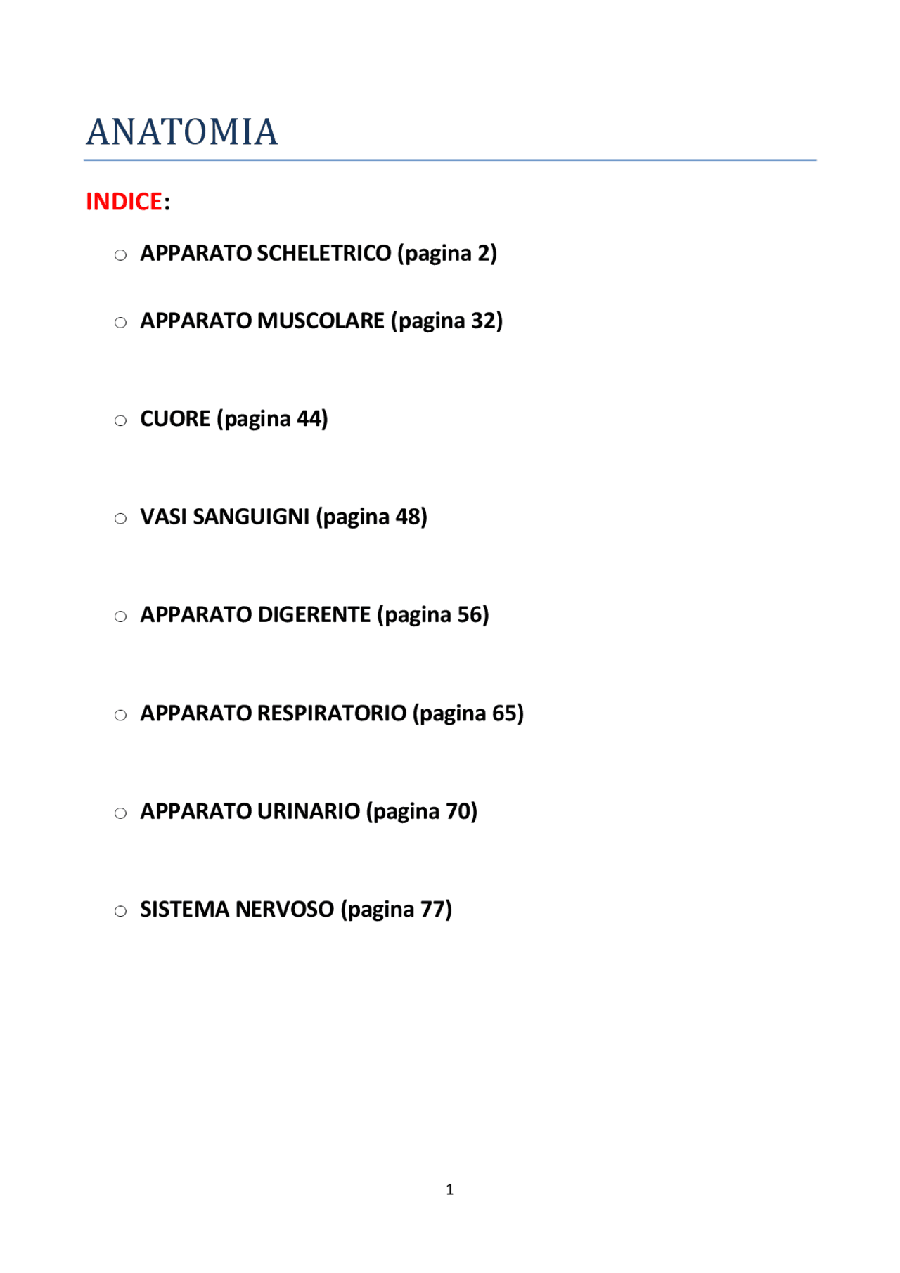 Anatomia Per Professioni Sanitarie Docsity