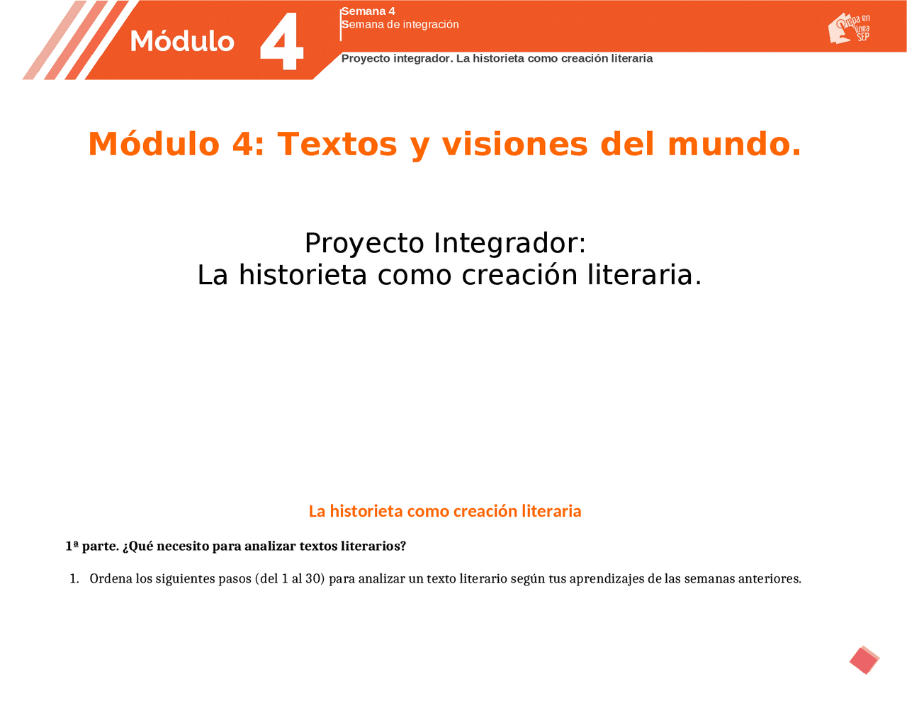 Proyecto integrador modulo 4 | Ejercicios de Artes | Docsity