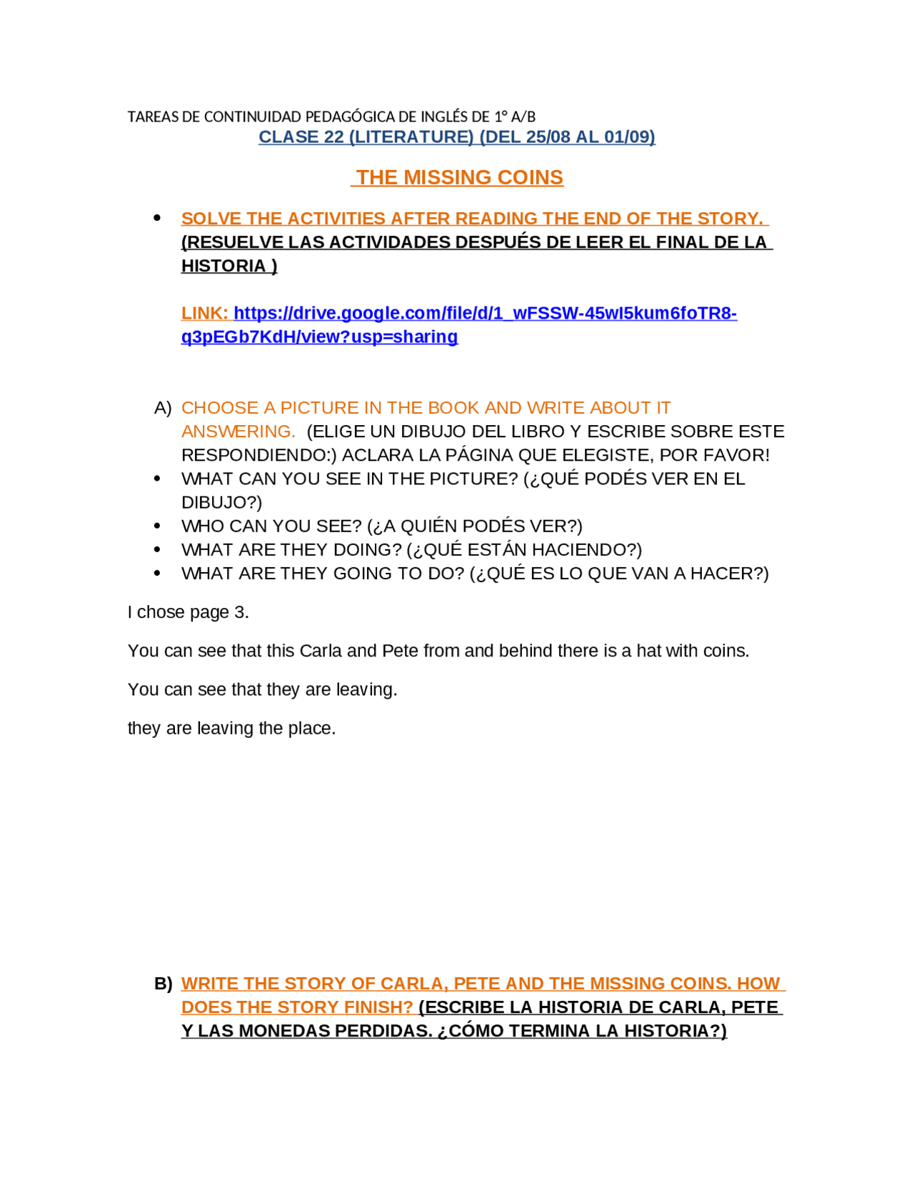 Ejercicio De Ingles Docsity