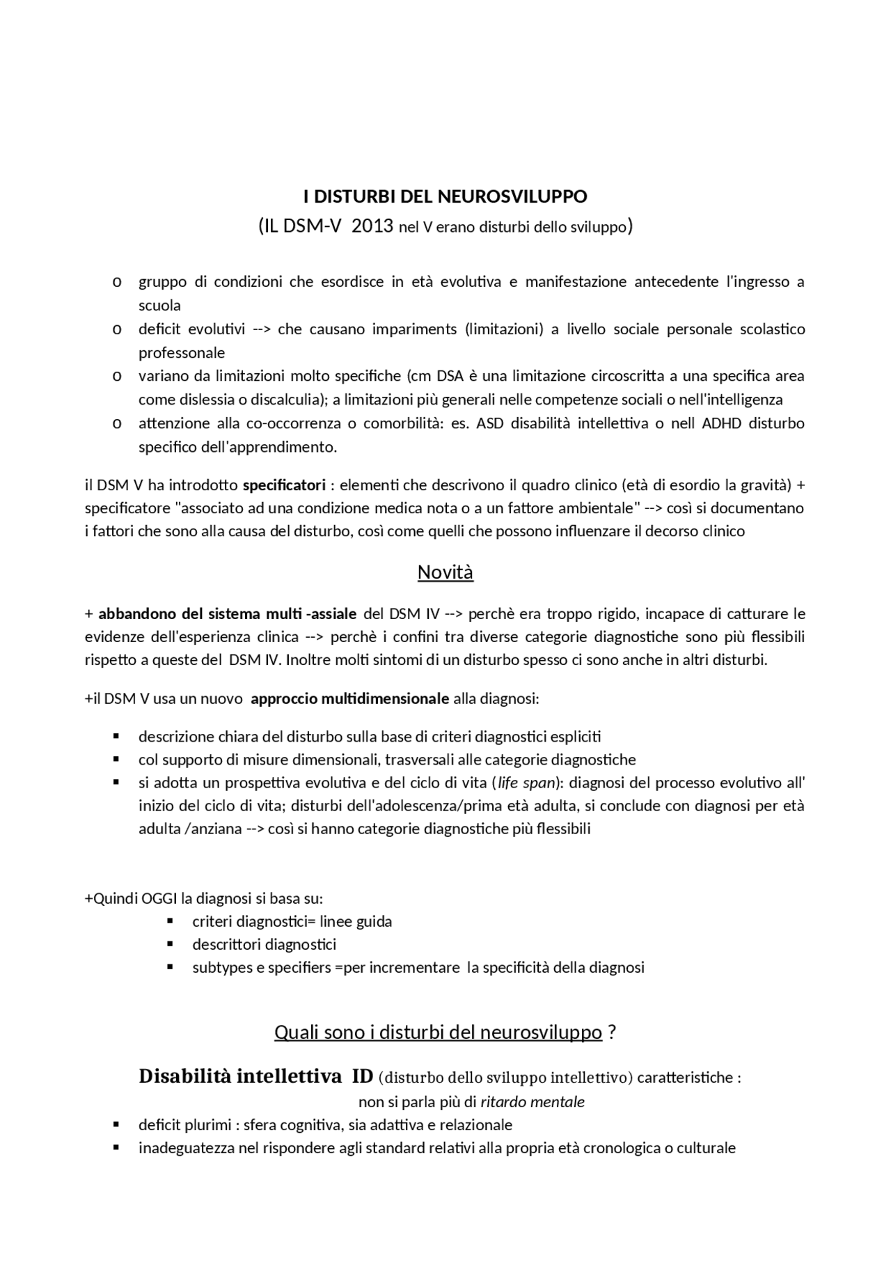Appunti Lezione Di Psicologia Dello Sviluppo Tipico E Atipico Mod A