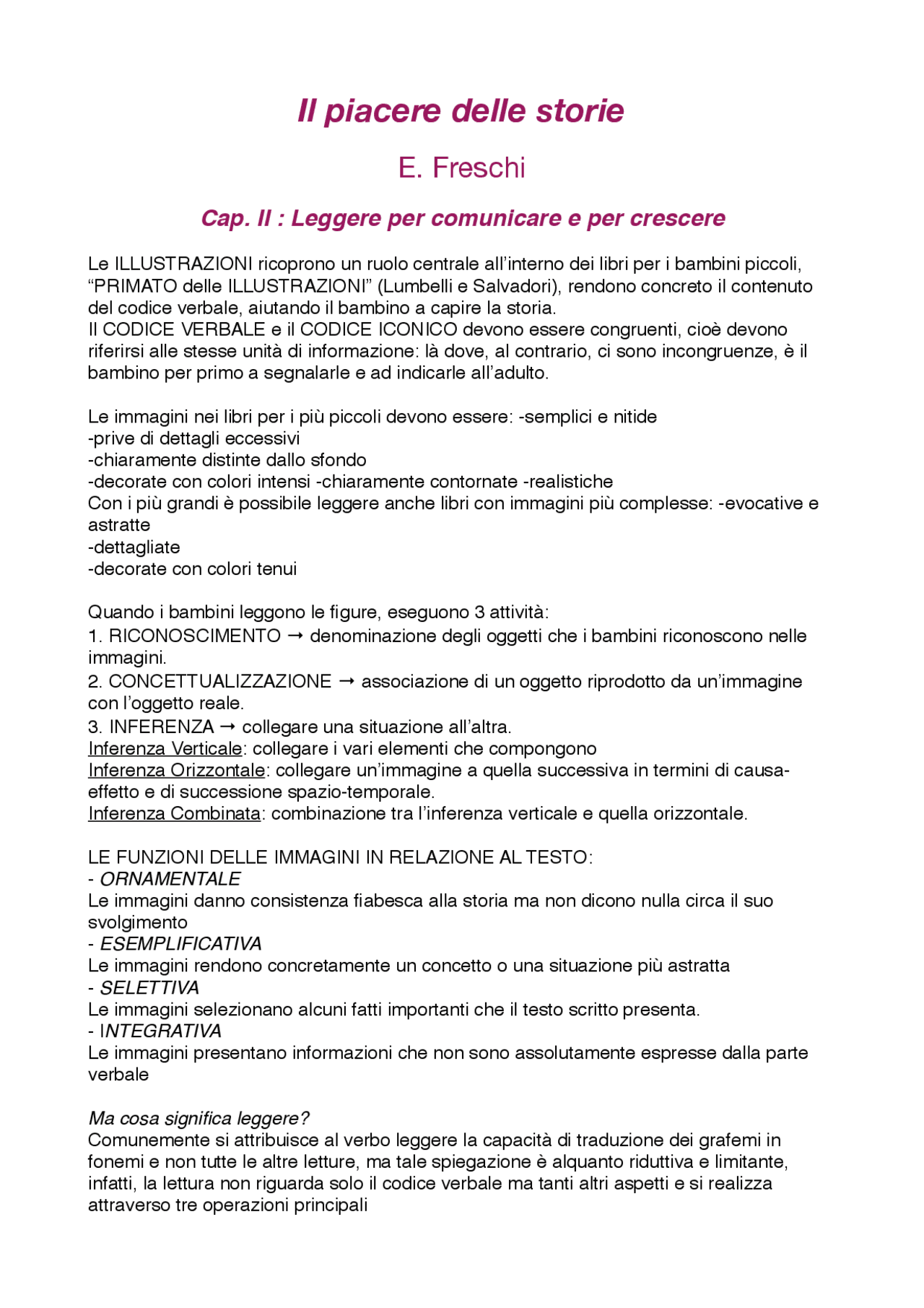 Il Piacere Delle Storie Freschi Docsity