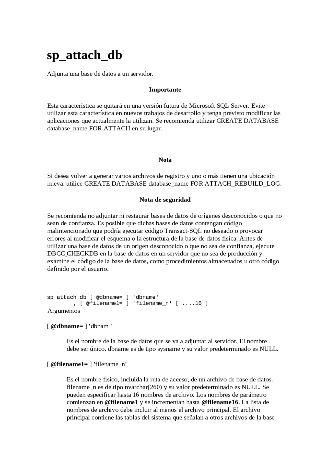 Adjuntar una Base de Datos - Docsity