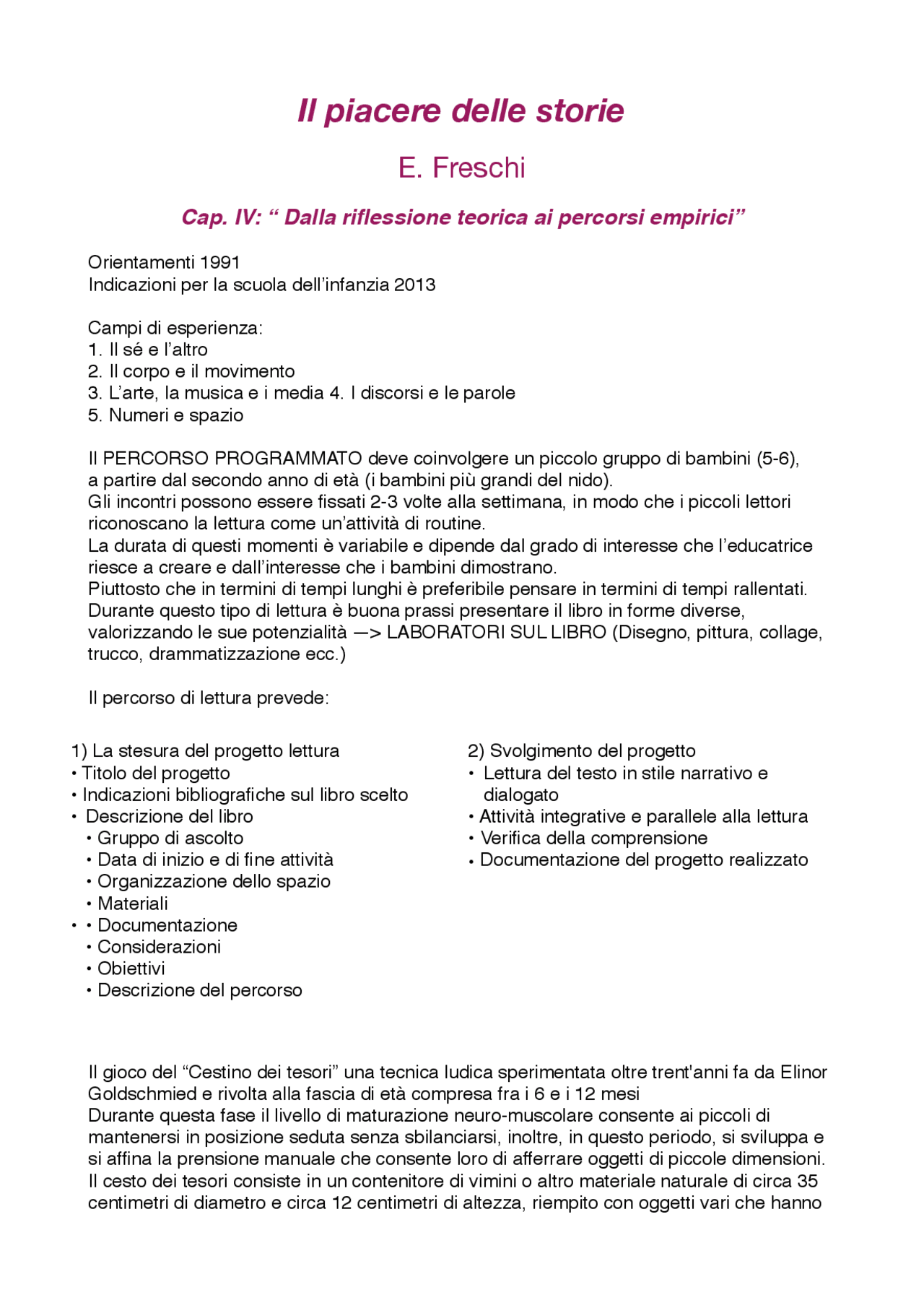 Il Piacere Delle Storie Freschi Docsity