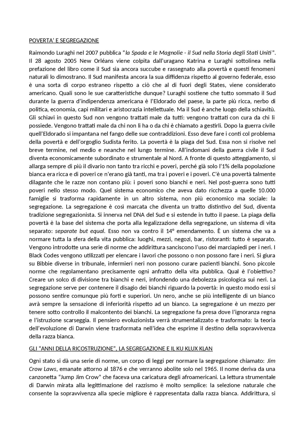 Storia Degli Stati Uniti 4 Docsity