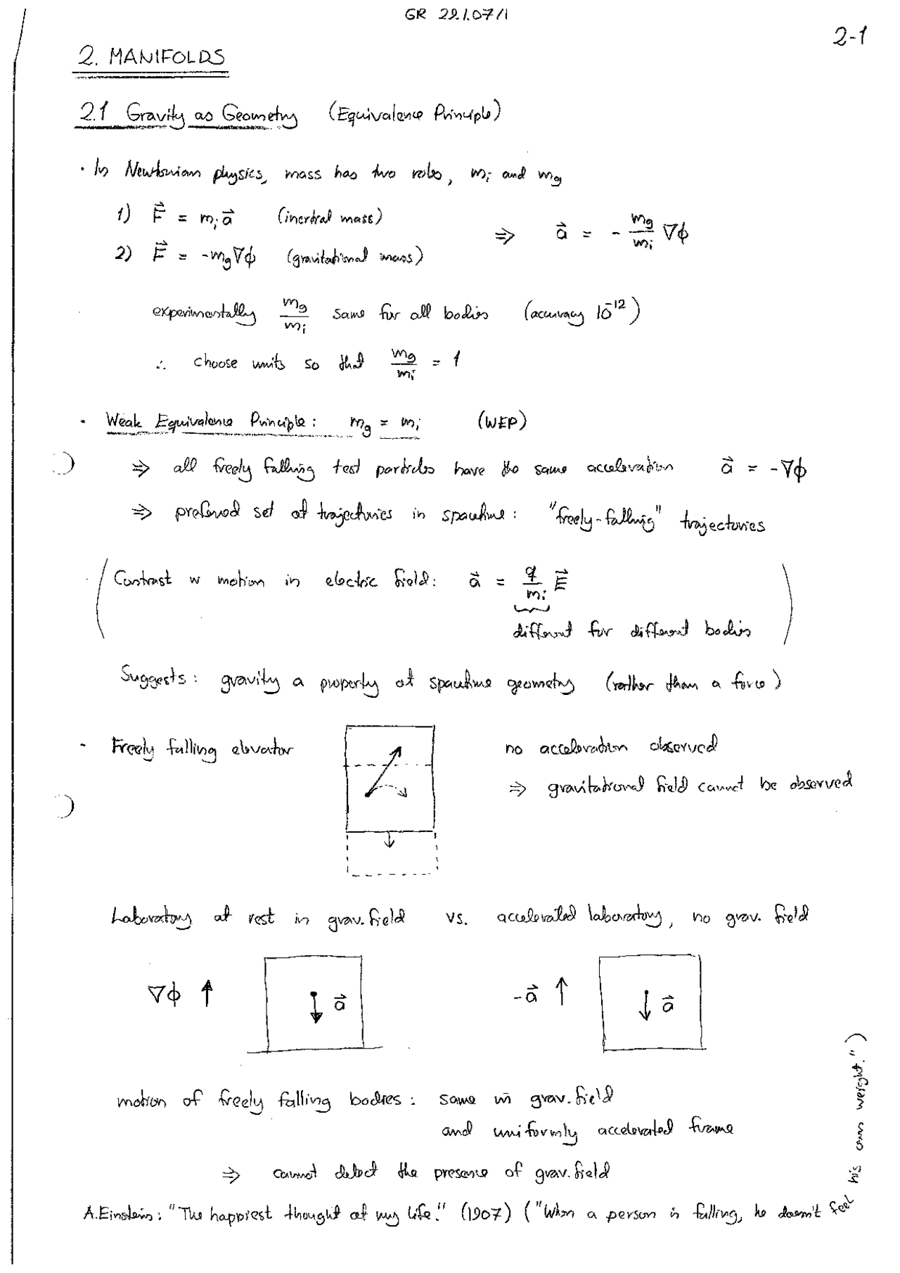 Differential Geometry In General Relativity Docsity