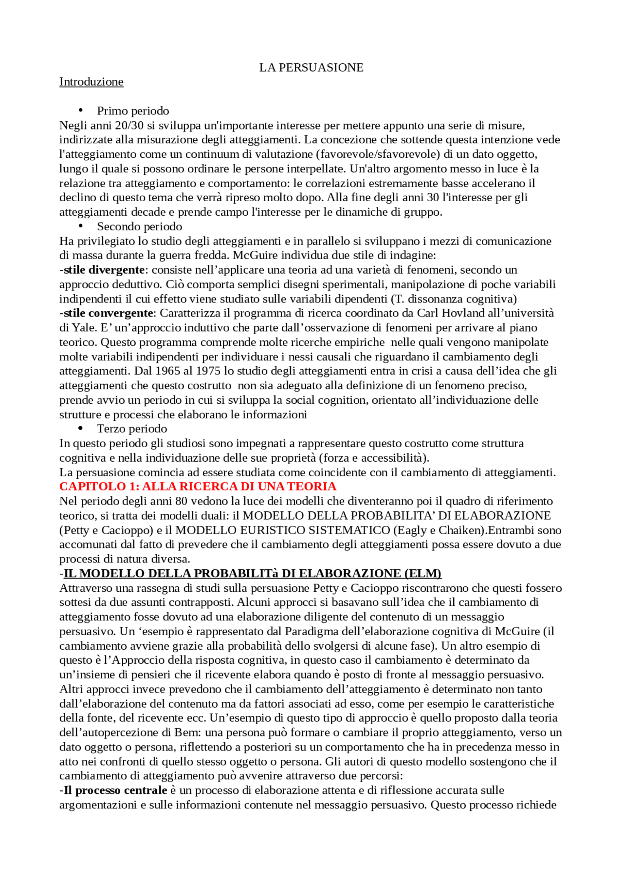 Riassunto Del Testo Persuasione Cavazza Docsity