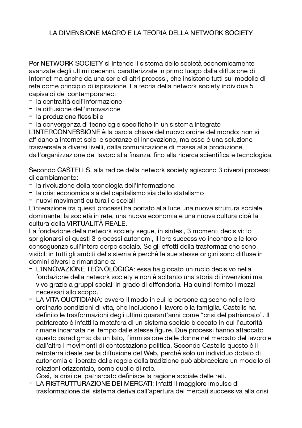 Teorie E Pratiche Del Web Riassunto Docsity